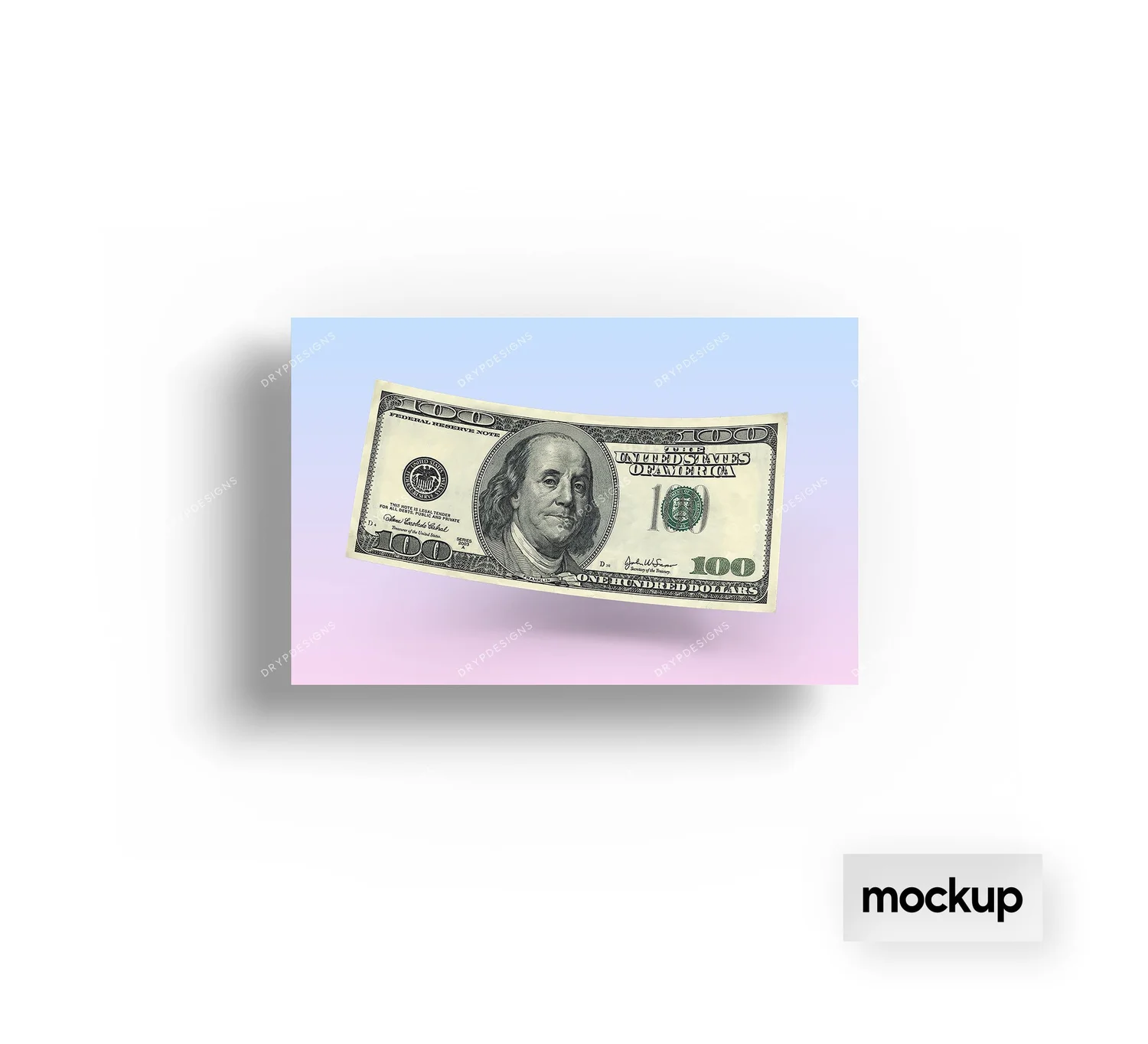 100 Dollar Bills Falling