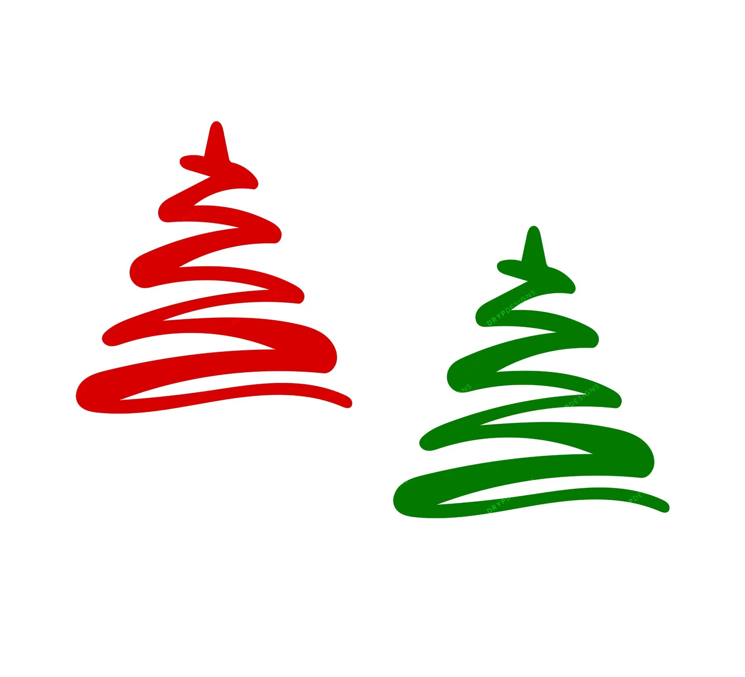Modern Christmas Tree Clip Art