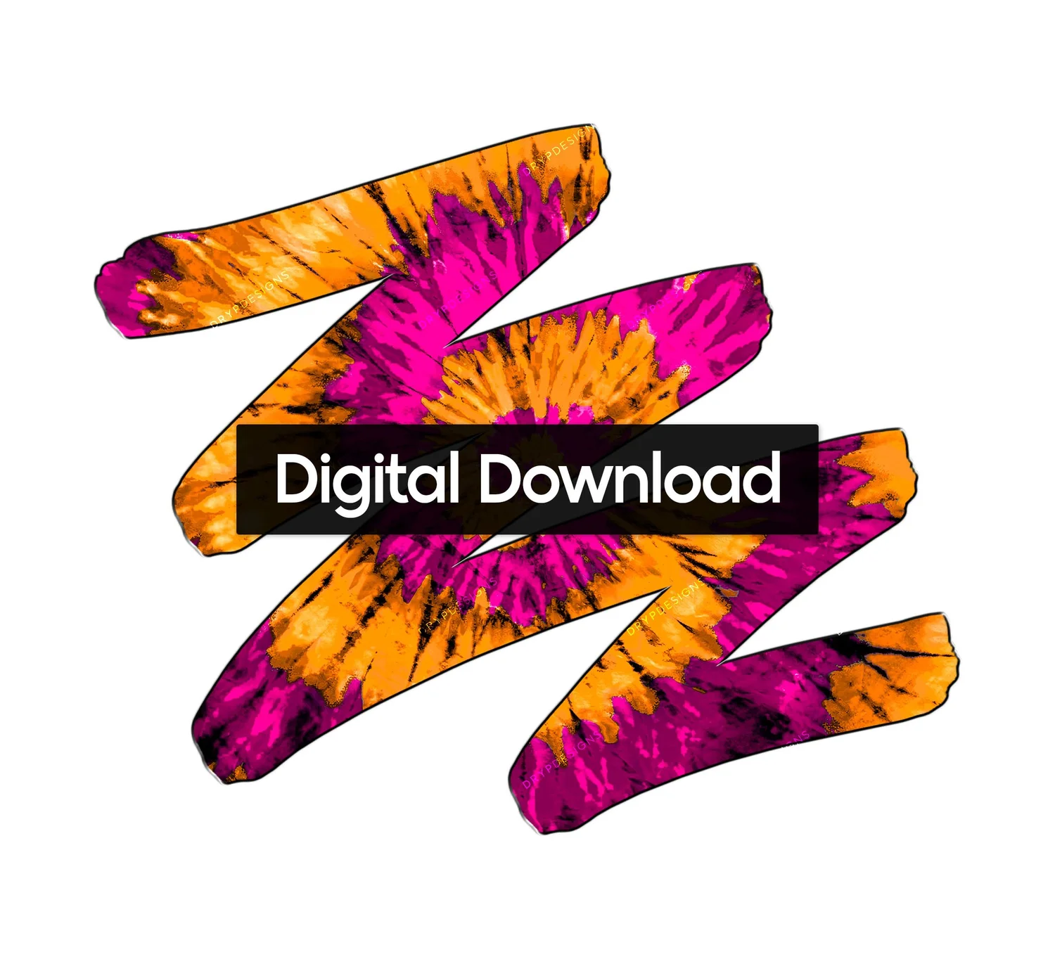 Neon Yellow Tiedye Digital Paper Background — drypdesigns