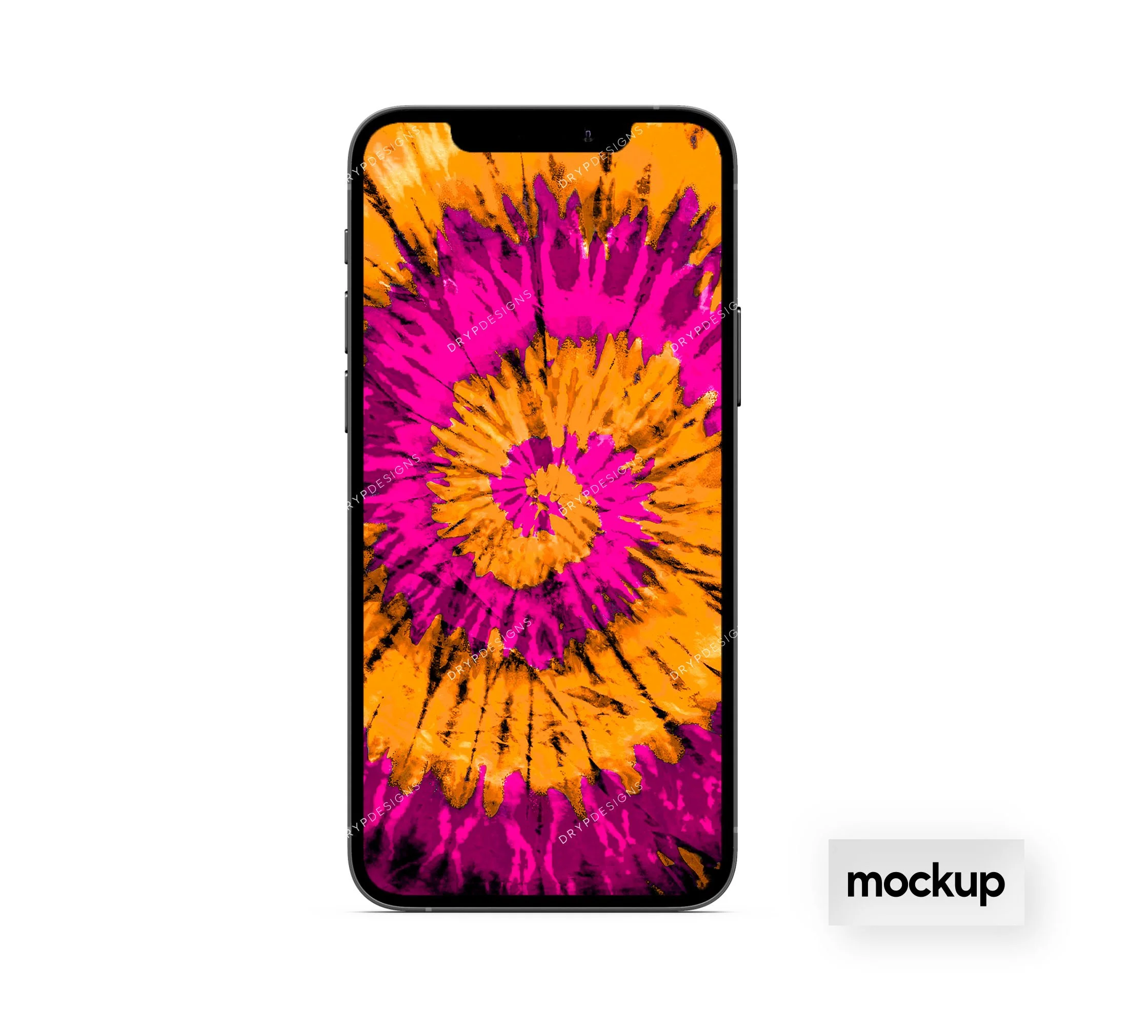 Neon Yellow Tiedye Digital Paper Background — drypdesigns