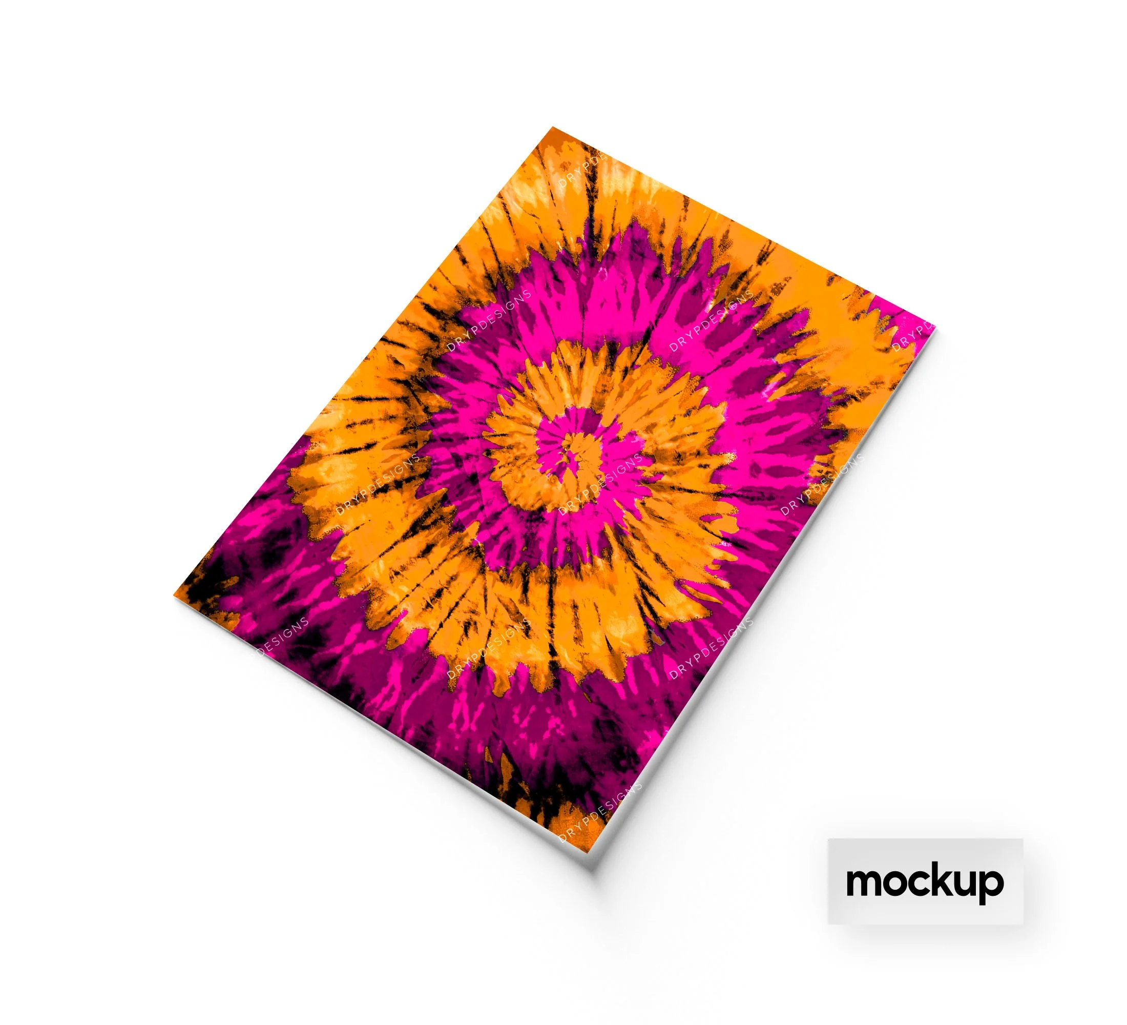 Neon Yellow Tiedye Digital Paper Background — drypdesigns