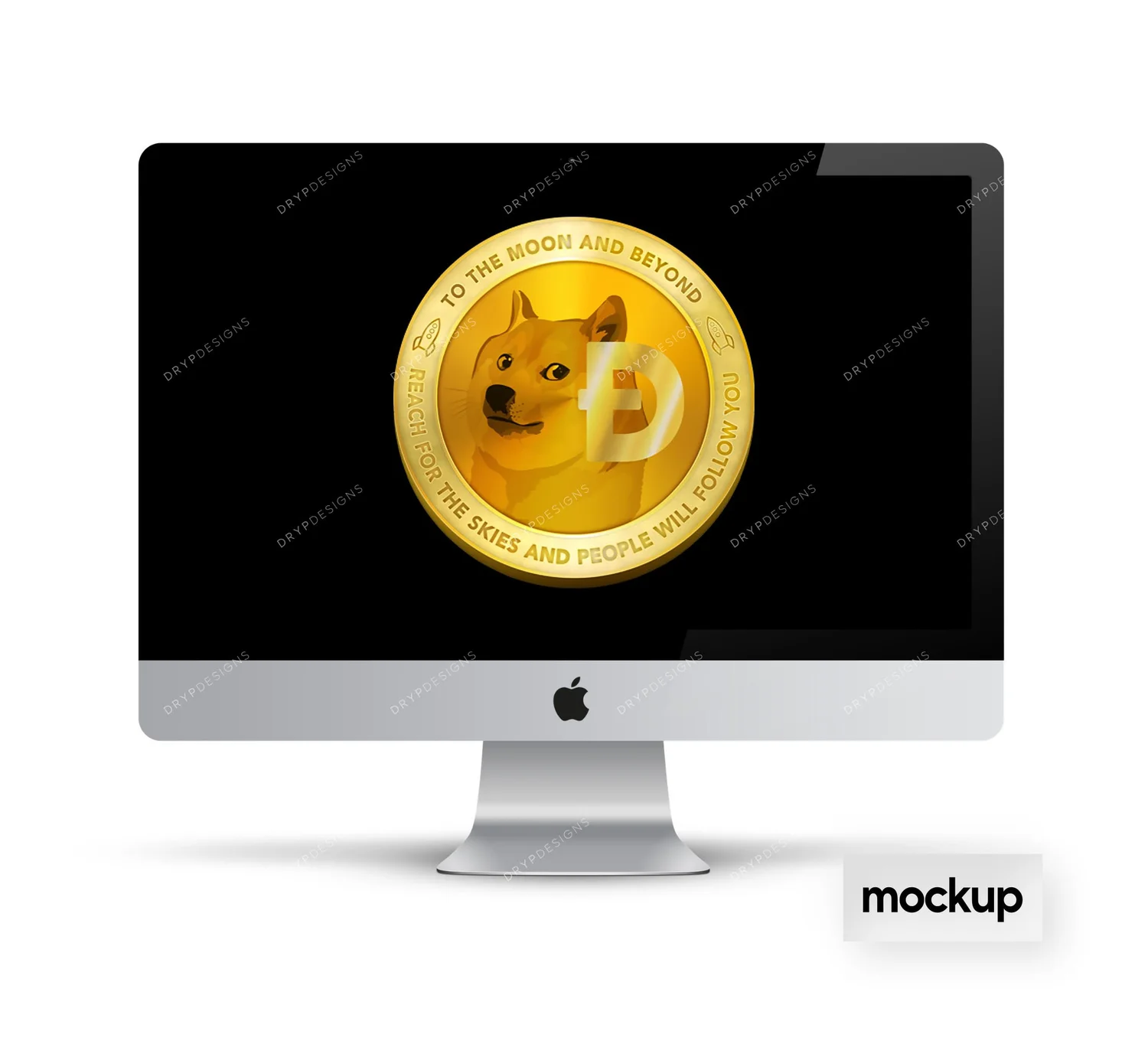 Falling Gold Bitcoin Overlay PNG — drypdesigns