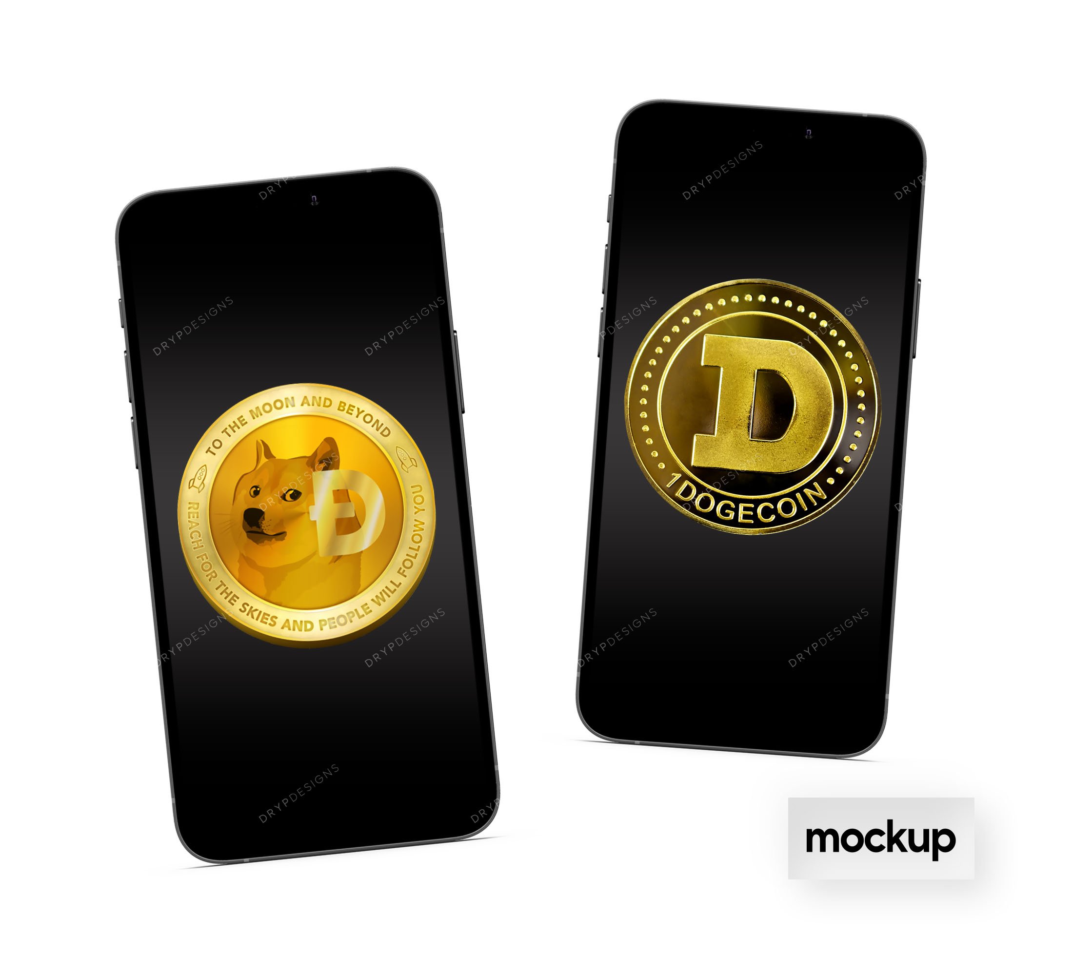 Falling Gold Bitcoin Overlay PNG — drypdesigns