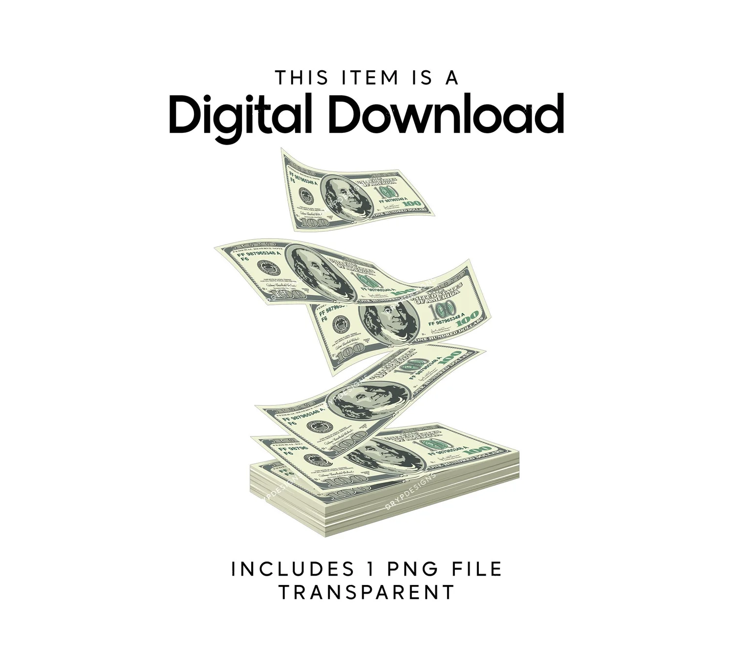 Money Paper Airplanes Seamless Digital Paper — drypdesigns