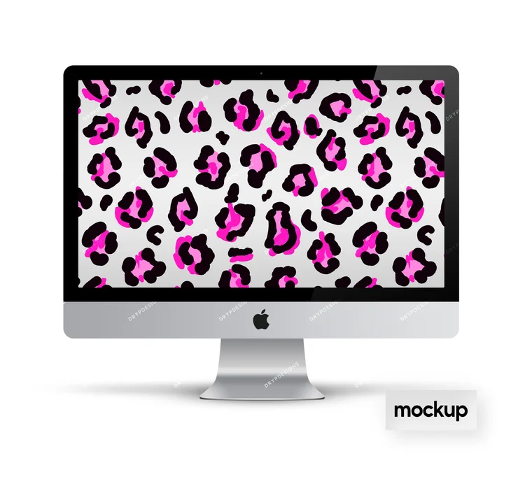 Realistic Pink Leopard Print Seamless Background — drypdesigns