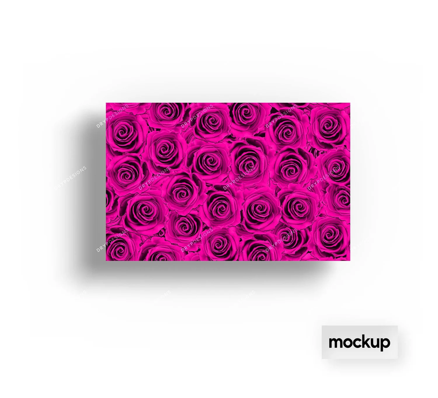 Red + Pink Diamond Roses Seamless Background — drypdesigns