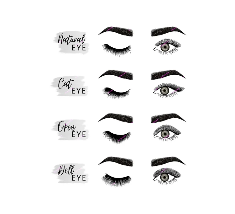 Eyebrow Color Chart Digital Art Print — drypdesigns