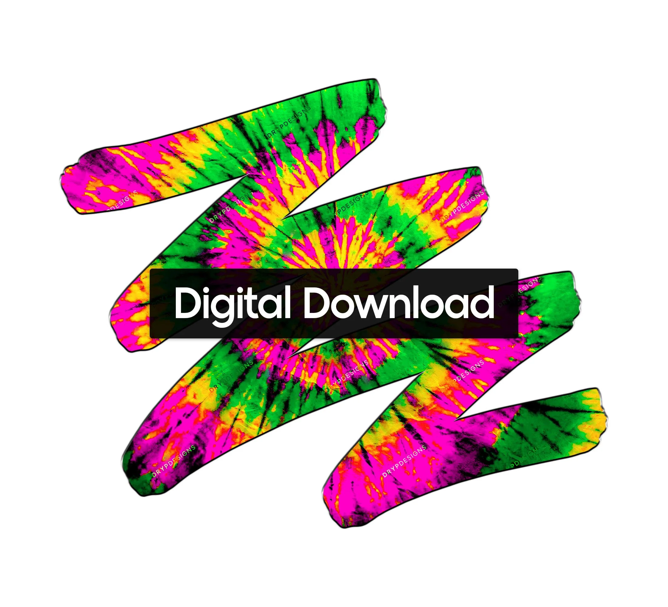 Black + Pink + Purple Tiedye Digital Paper — drypdesigns