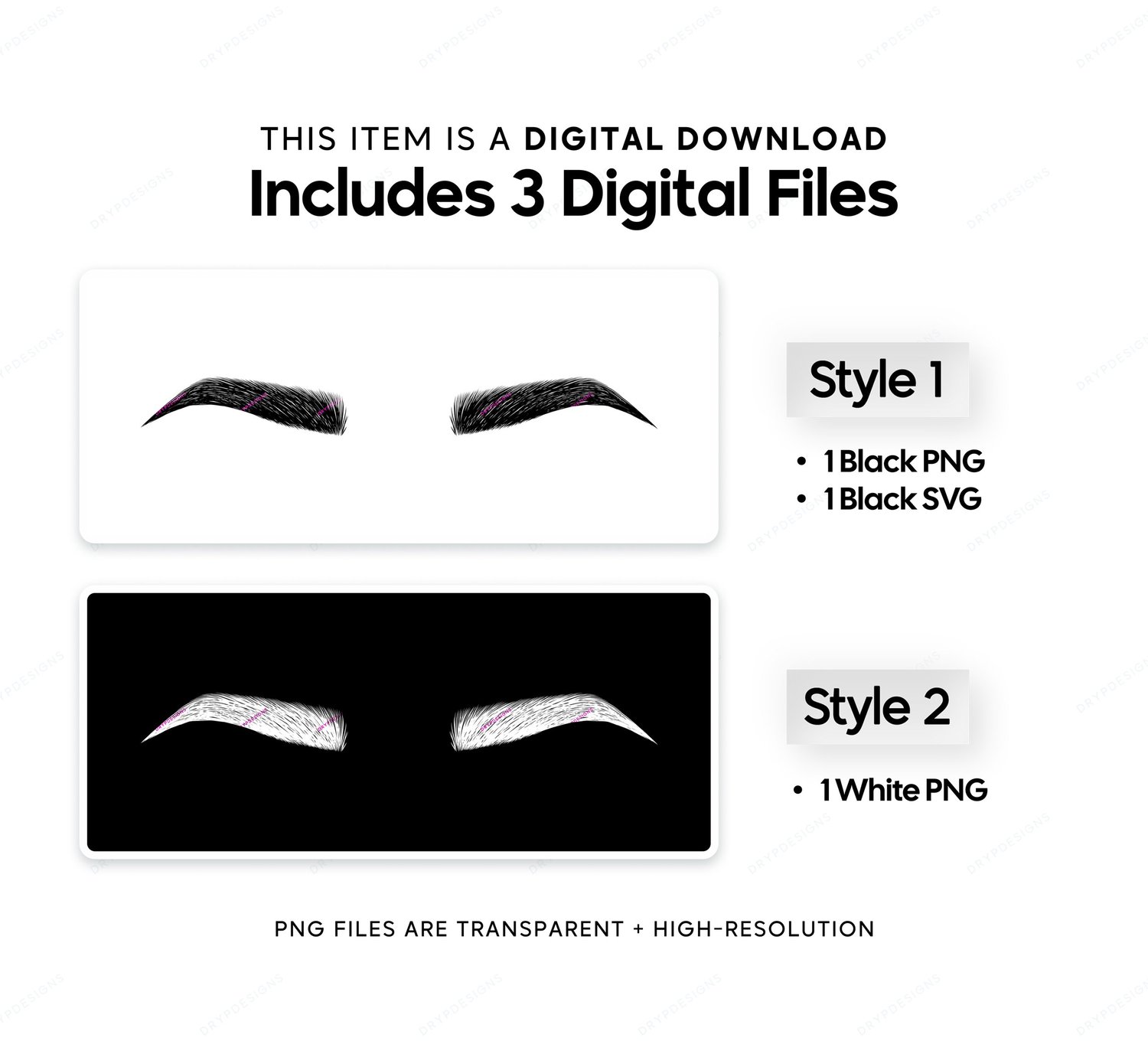 Brow Shapes Style Chart — drypdesigns