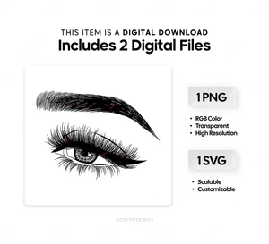 Lash Tool Icons SVG + PNG Bundle — drypdesigns