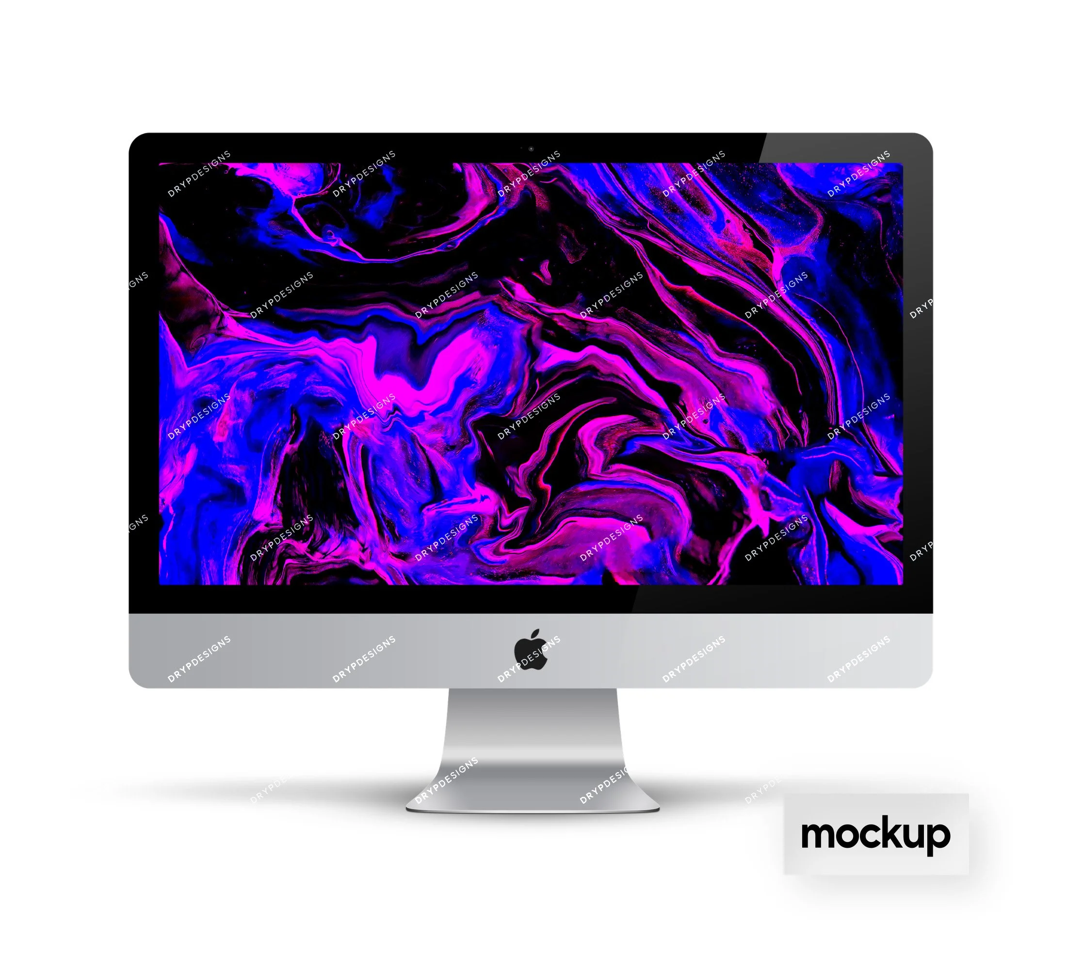 Blue + Red Paint Splatter Seamless Background — drypdesigns