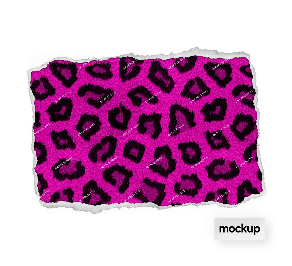 Realistic Pink Leopard Print Seamless Background — drypdesigns