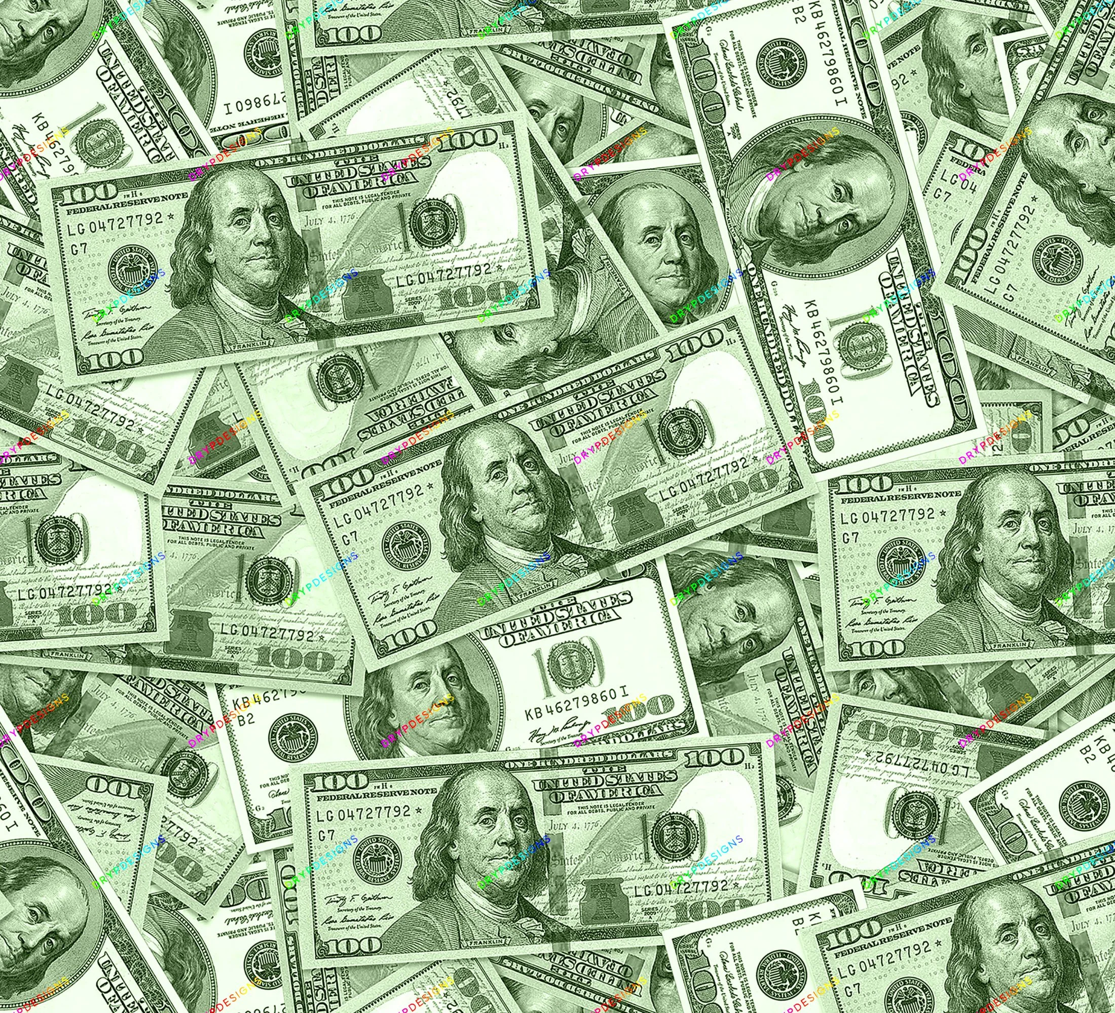 Banded Money Stack 100 Dollar Bills PNG — drypdesigns