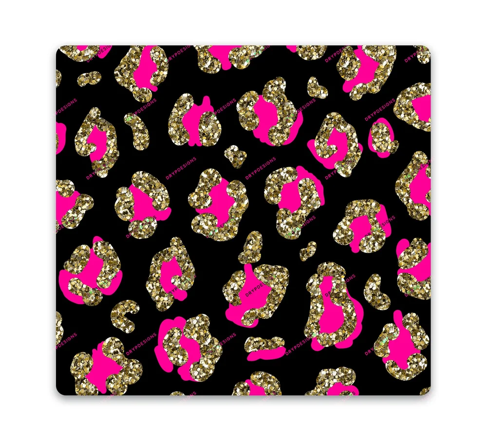 Rainbow Glitter Gradient Leopard Print Seamless Background — drypdesigns