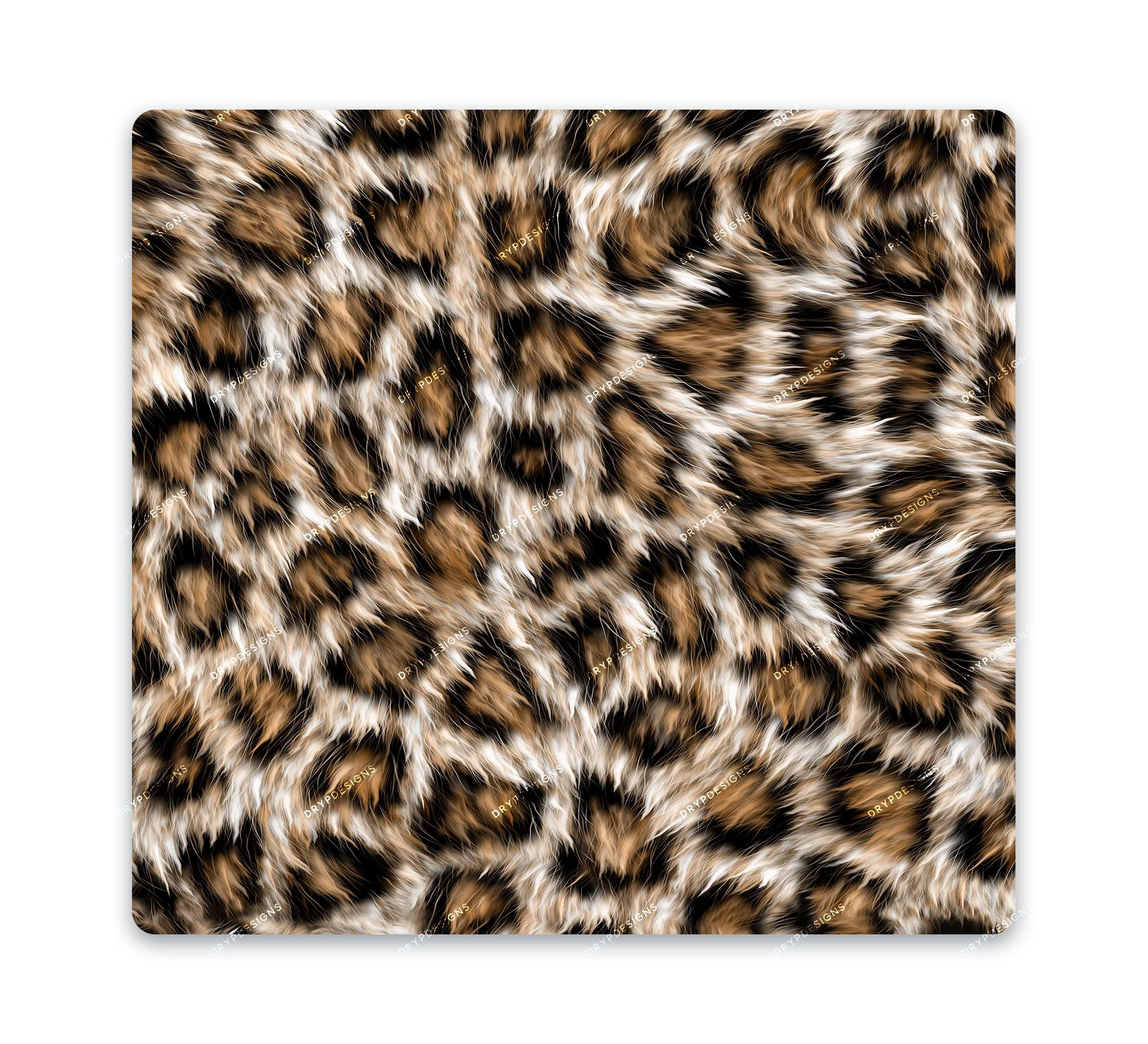 Black + White + Gray Leopard Print Seamless Pattern — drypdesigns