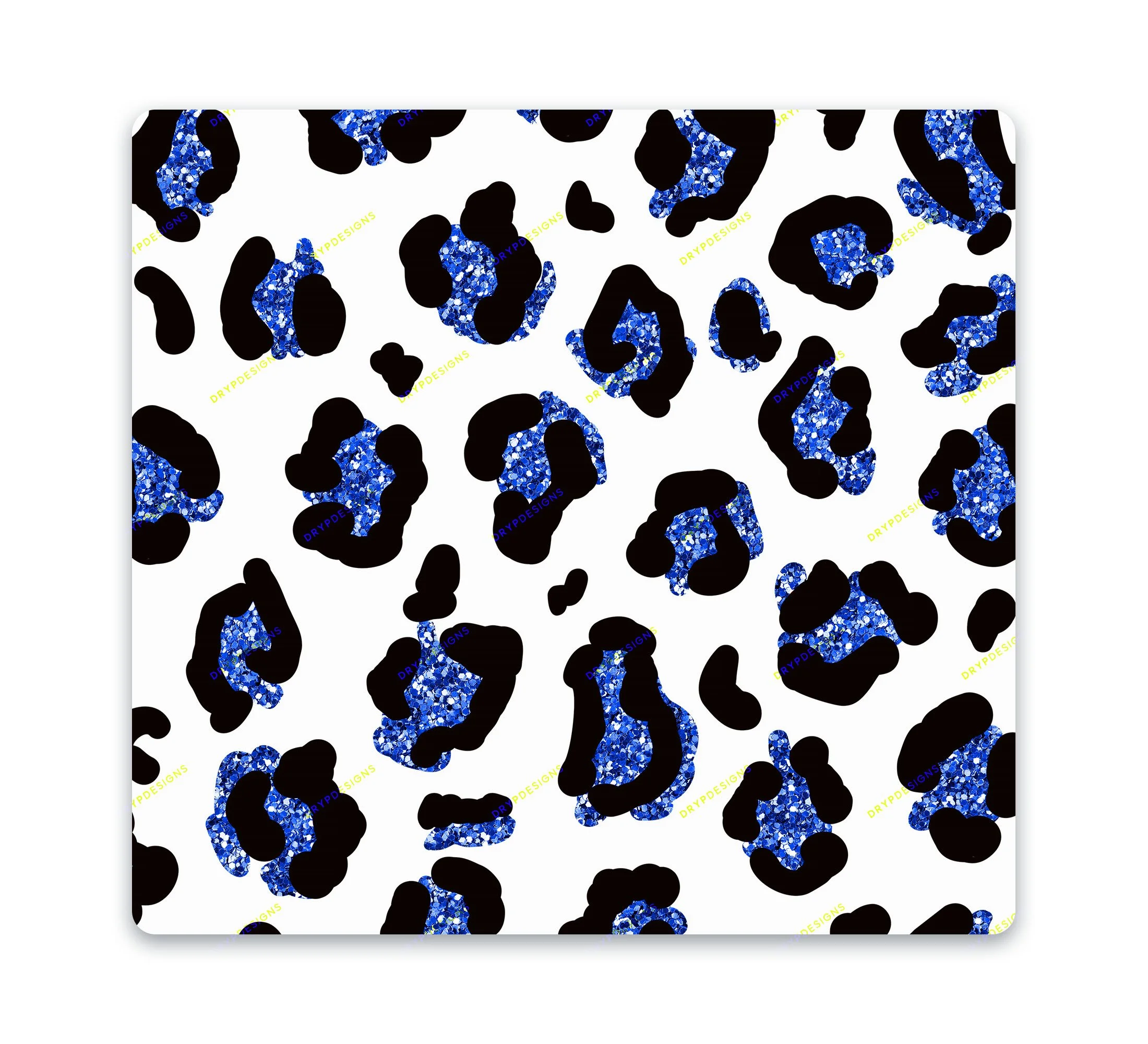 Black + White + Gray Leopard Print Seamless Pattern — drypdesigns