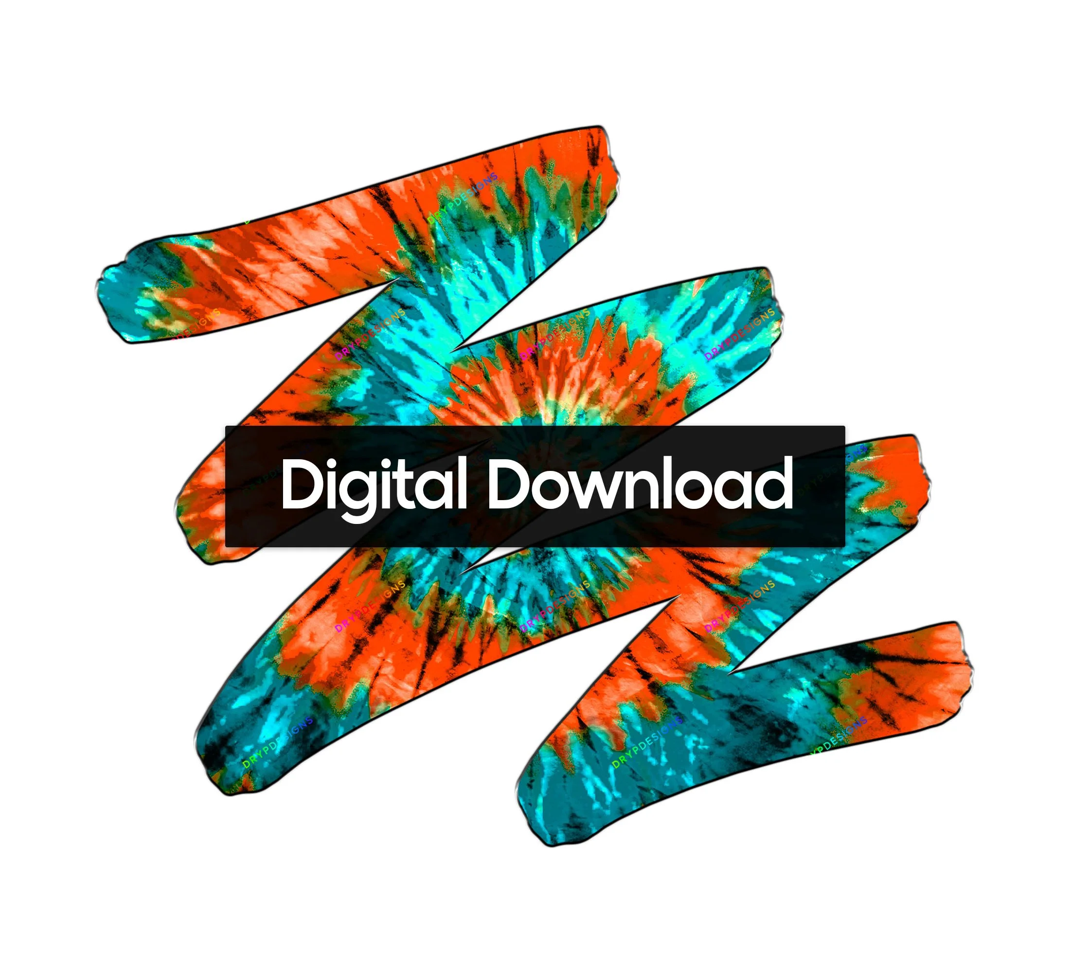 Pink + Blue Neon Tiedye Digital Paper Background — drypdesigns