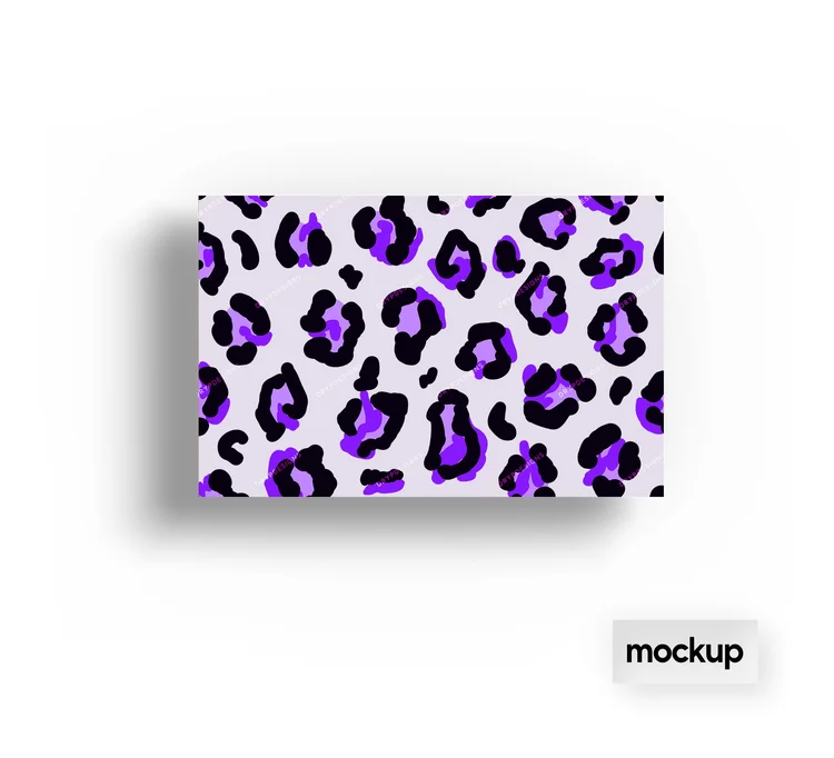 Purple Glitter Leopard Print Seamless Pattern — drypdesigns