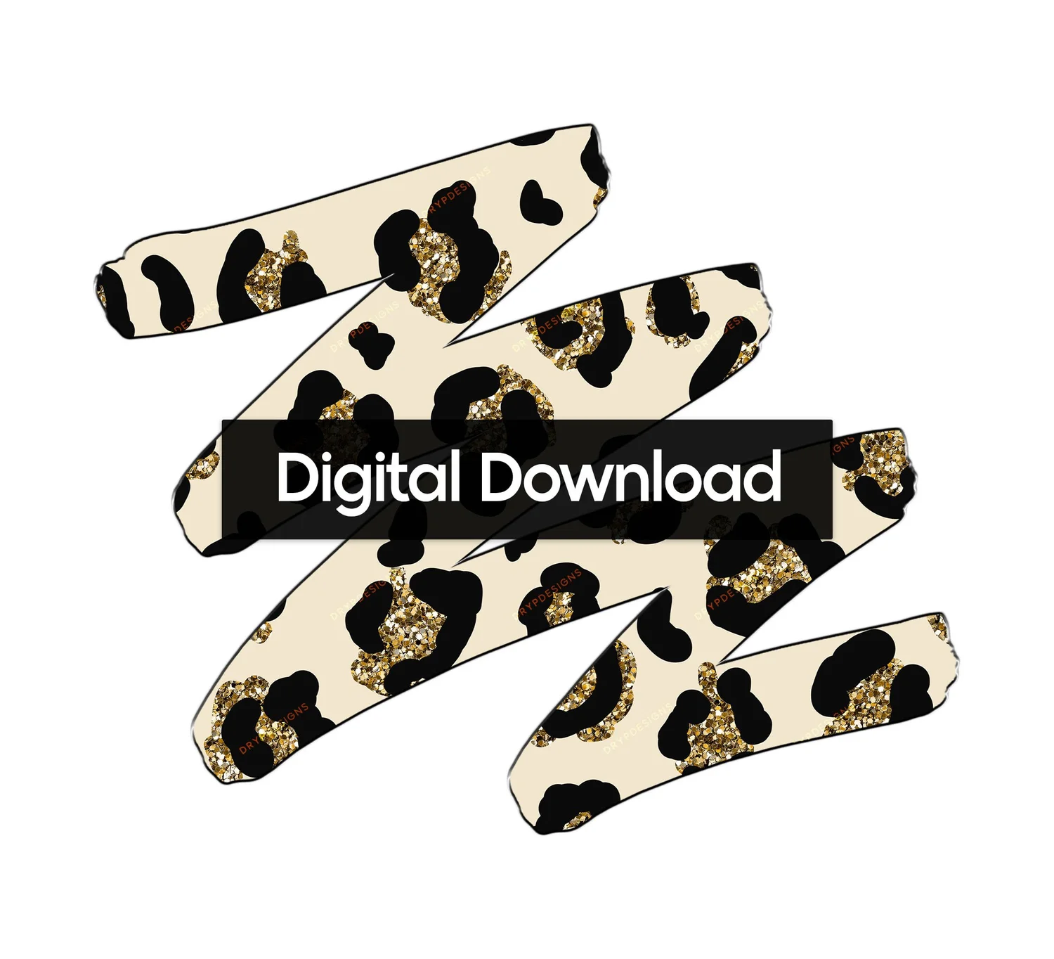 Black Leopard Print Tattoo
