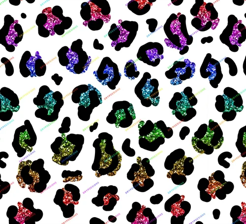 Red Leopard Print Seamless Background Texture — drypdesigns