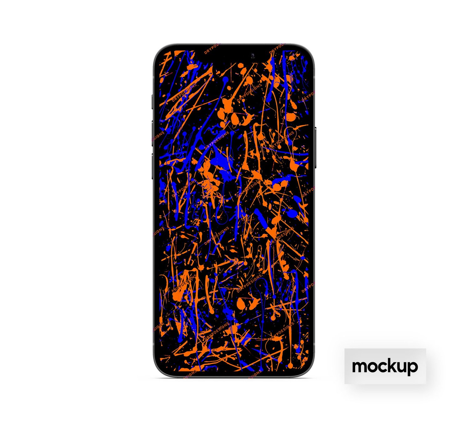Blue Paint Splatter Texture