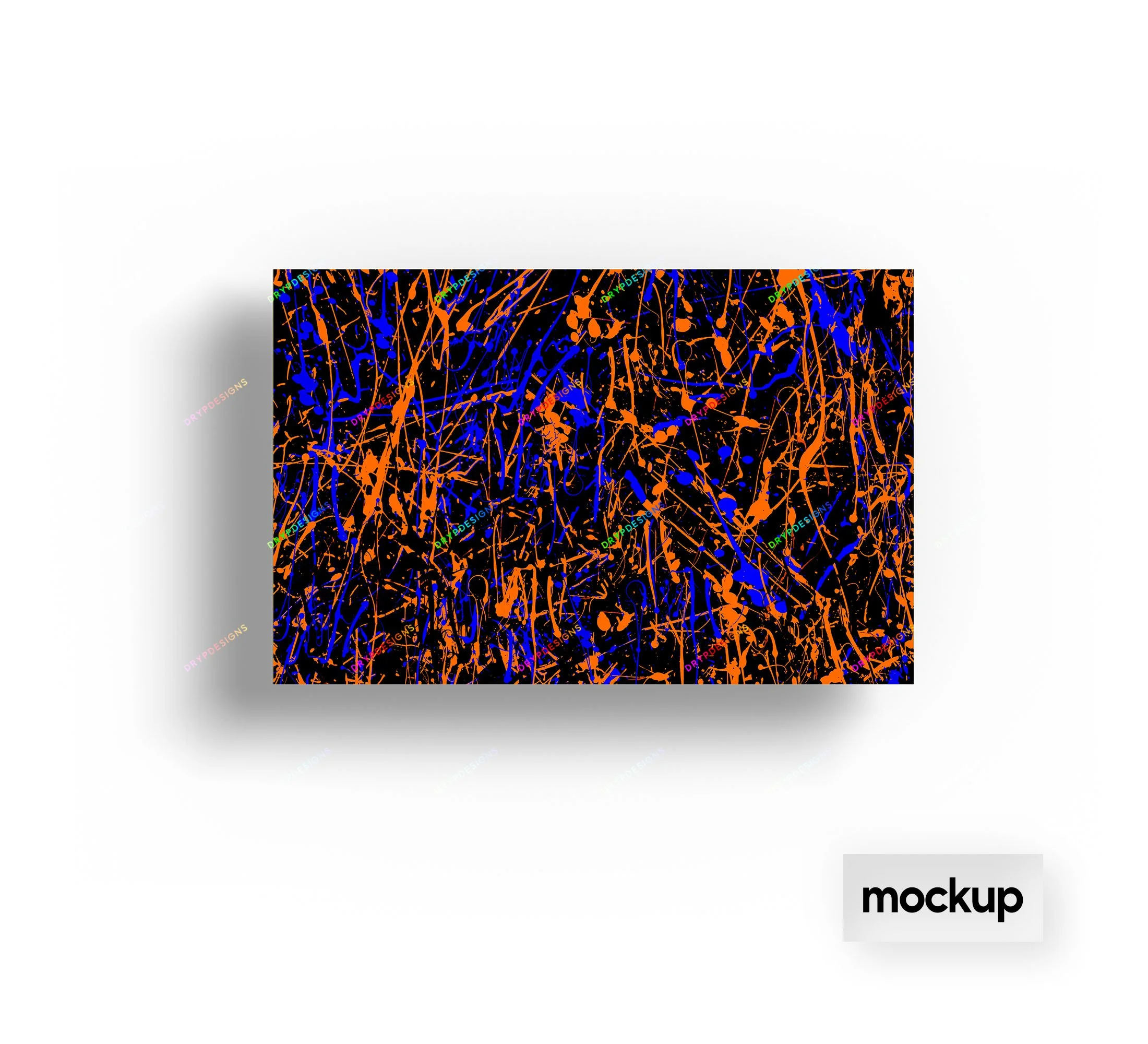 Black + Purple Paint Splatter Seamless Background — drypdesigns
