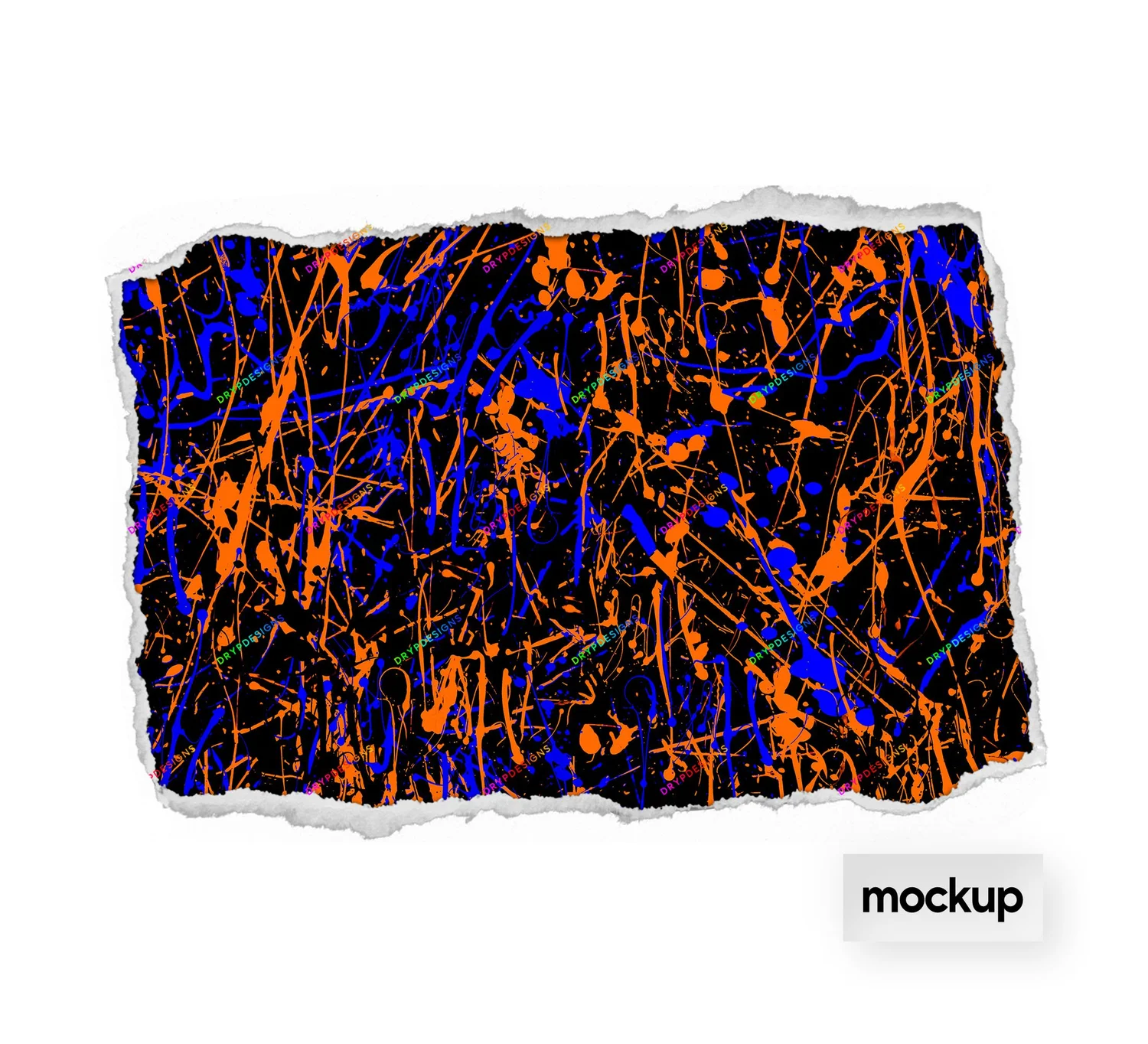 Blue Paint Splatter Texture