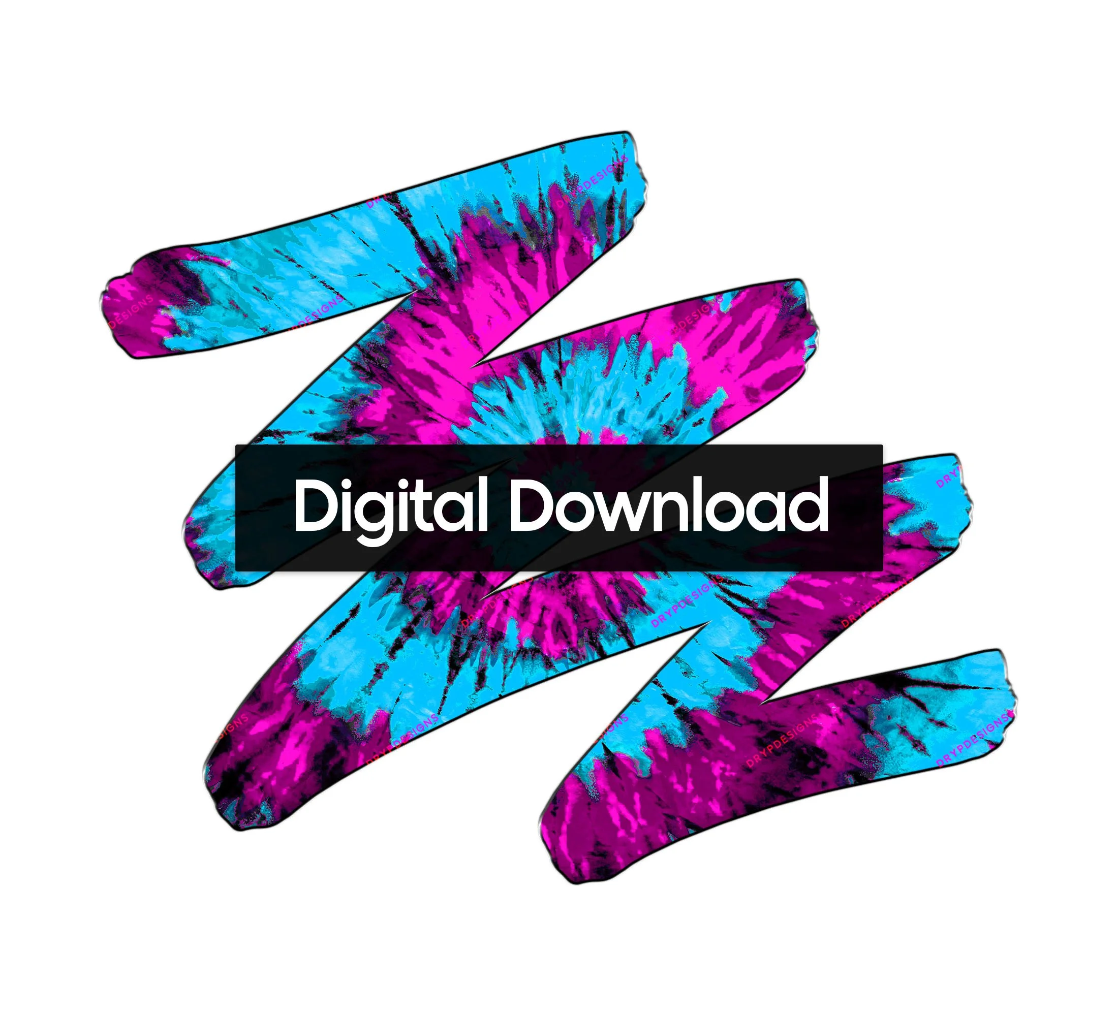 Black + Pink + Purple Tiedye Digital Paper — drypdesigns
