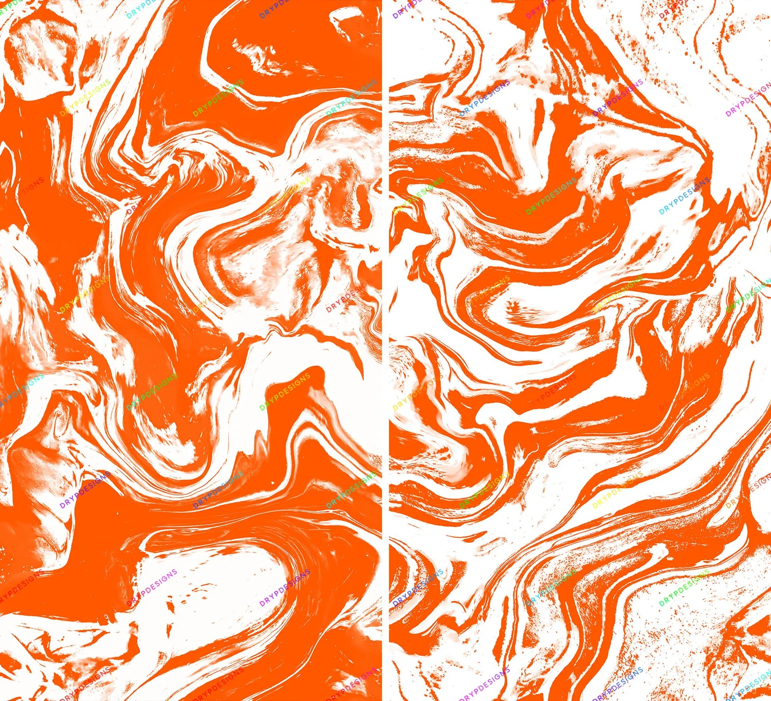 Orange And White Swirl Background