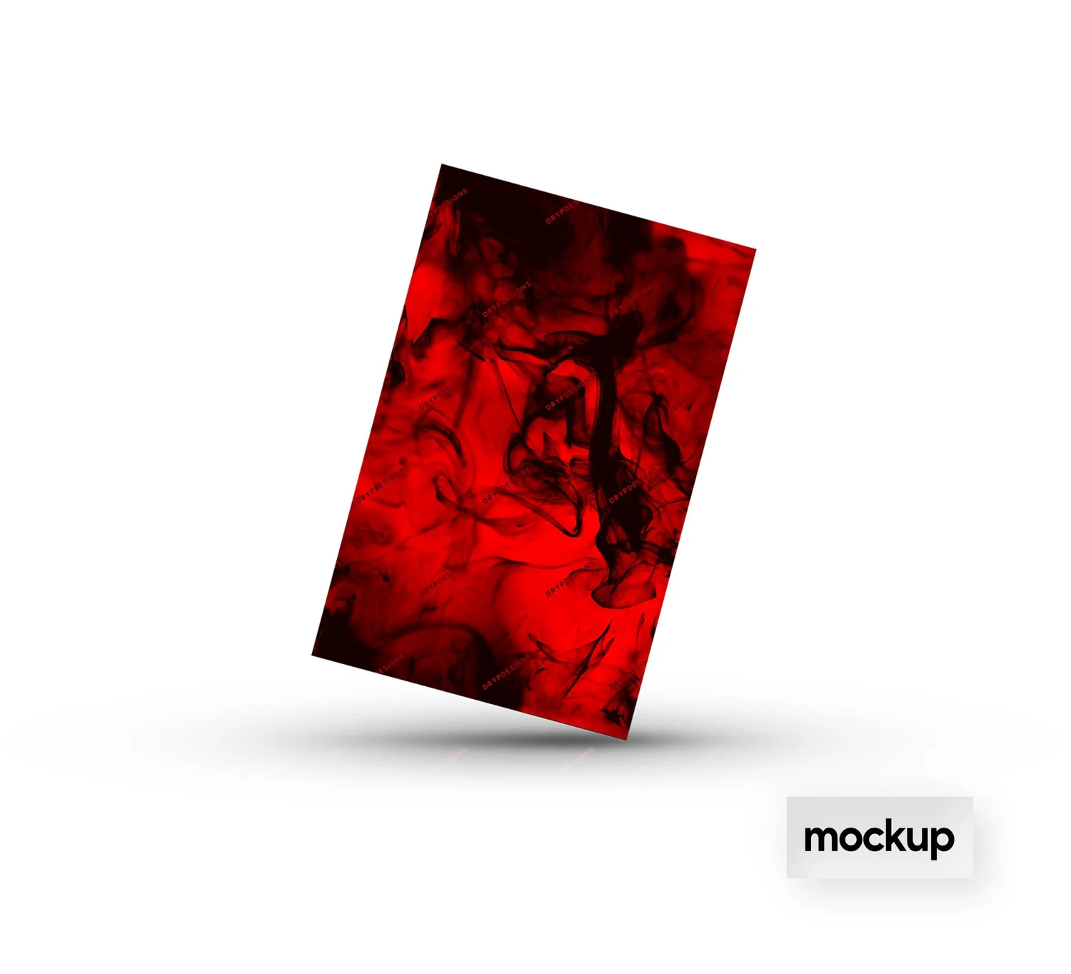 Red And Black Abstract Smoke