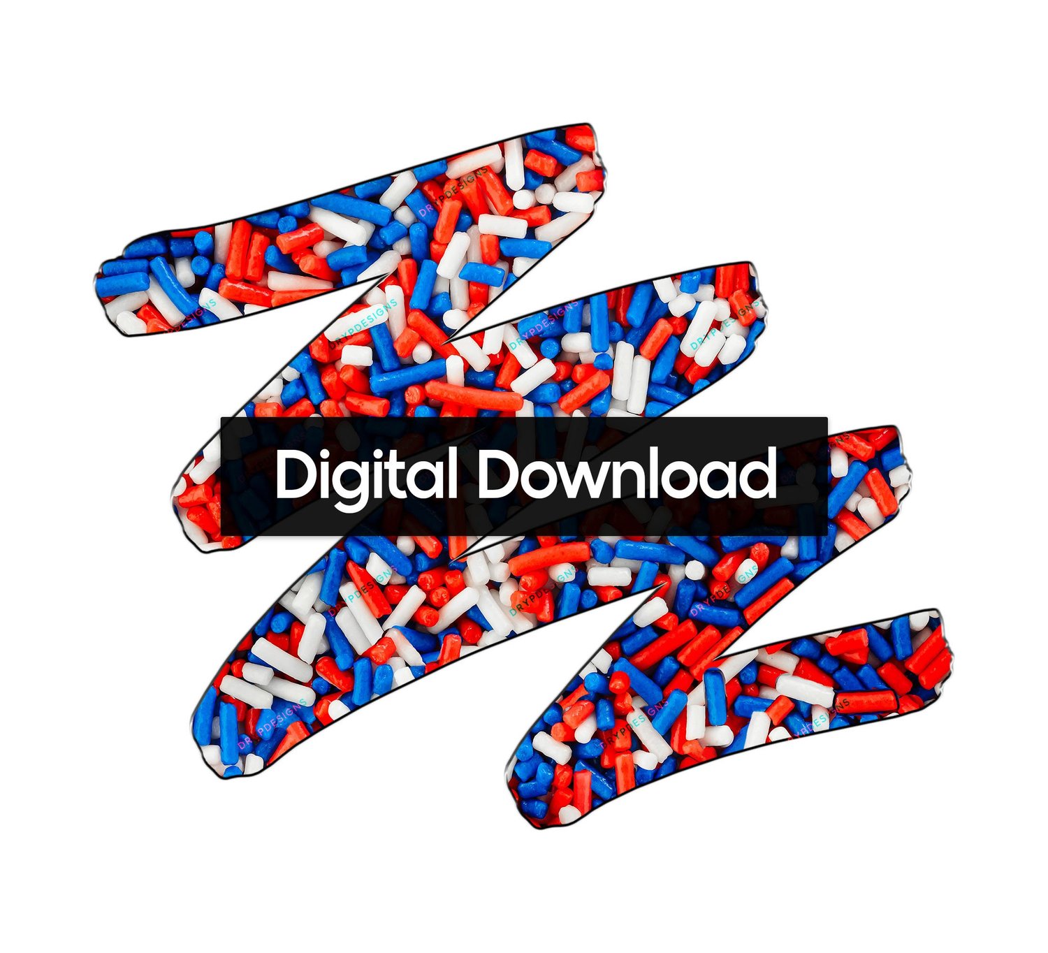 Rainbow Candy Sprinkles Digital Paper — drypdesigns