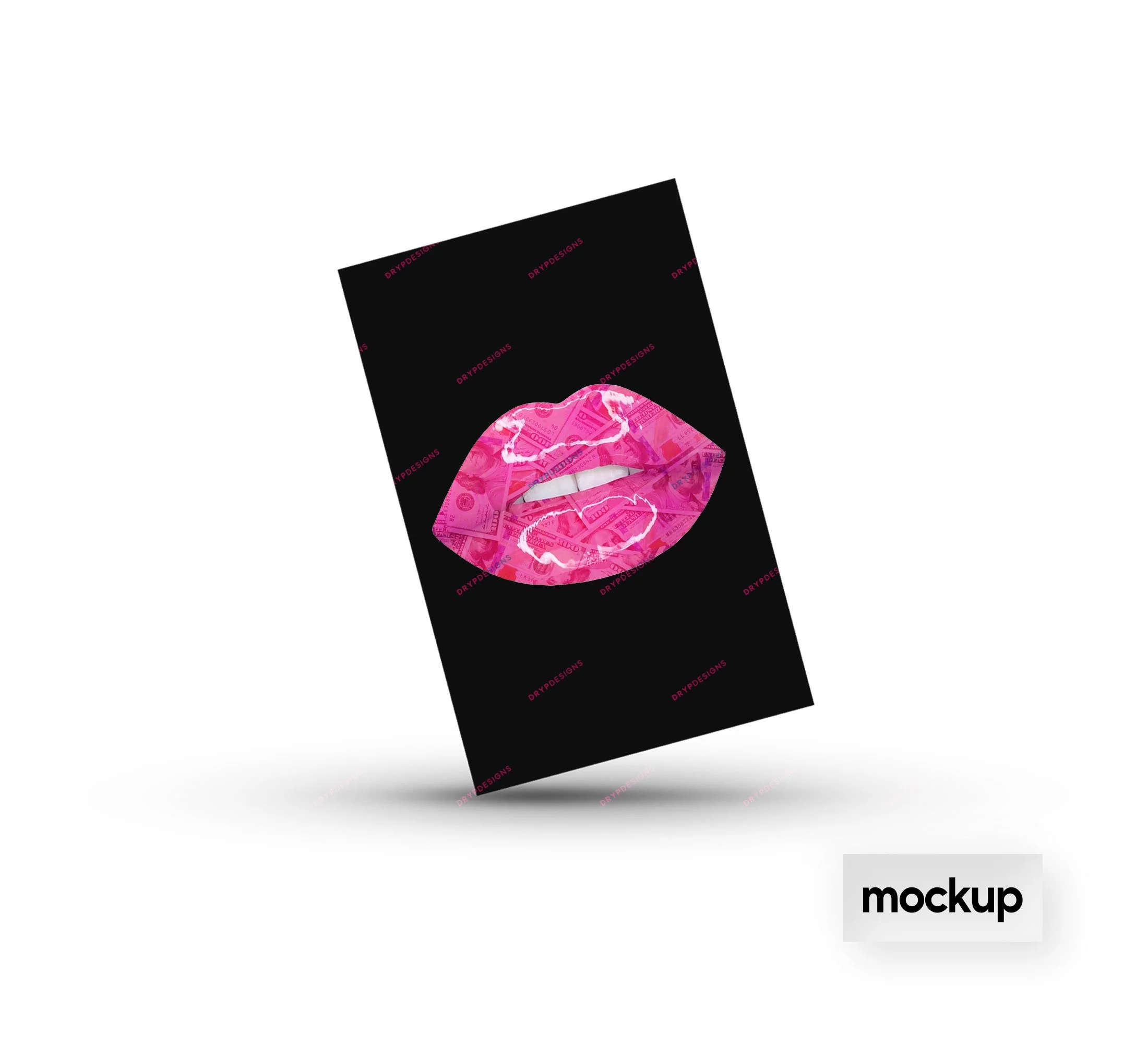 Dripping Money Lips PNG Graphic — drypdesigns