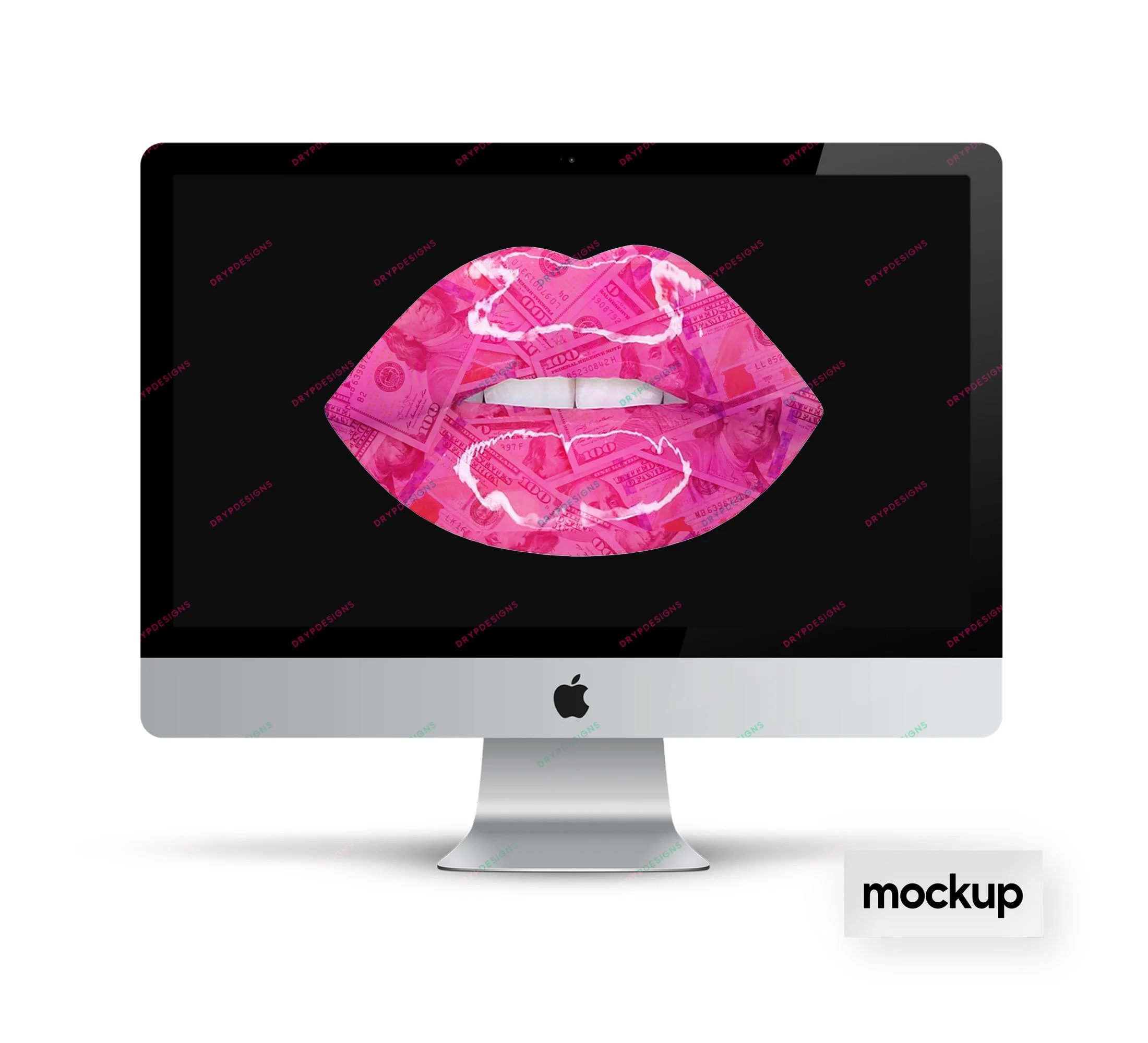 Dripping Money Lips PNG Graphic — drypdesigns