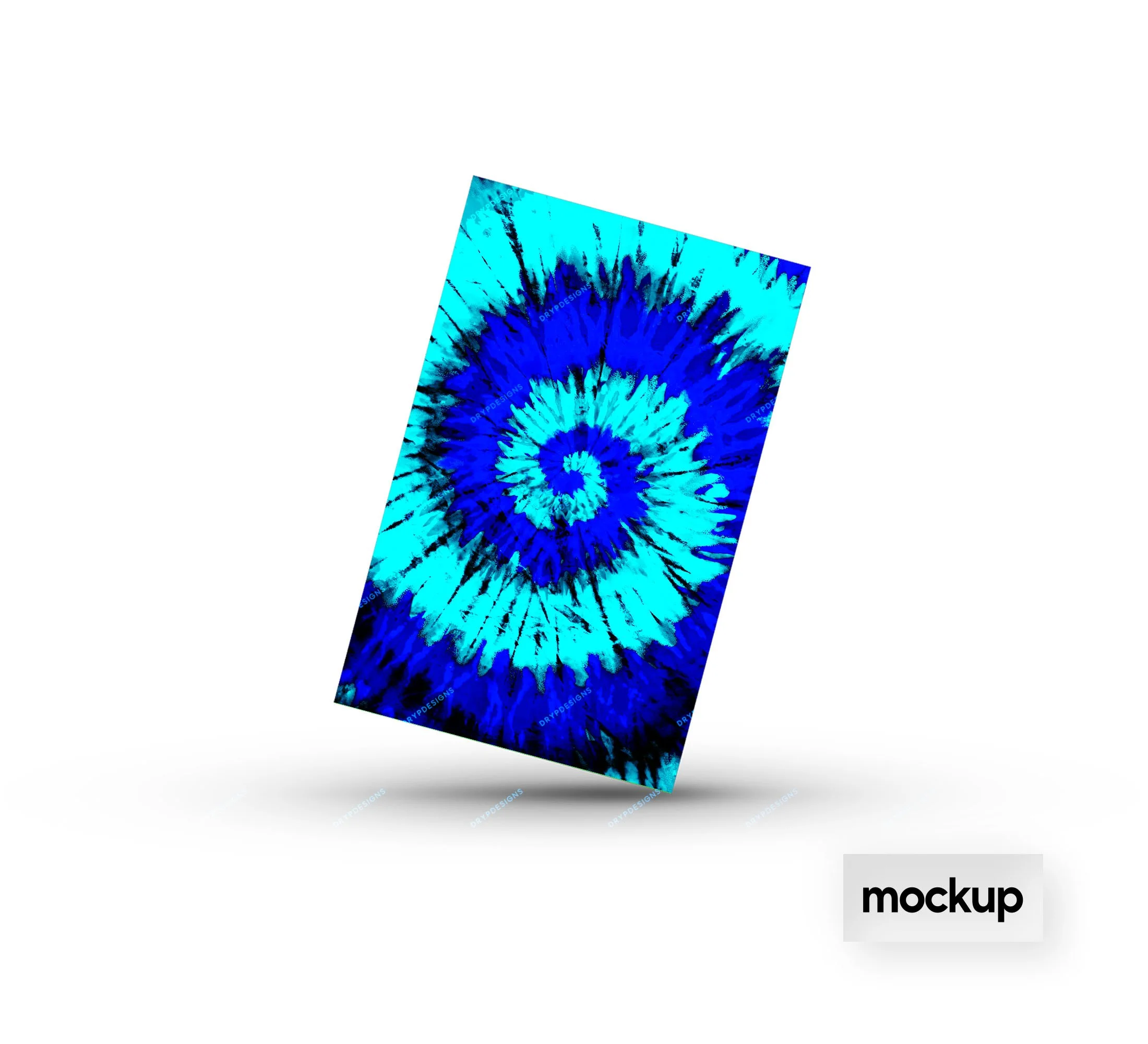 Blue Tiedye Digital Paper Background — drypdesigns