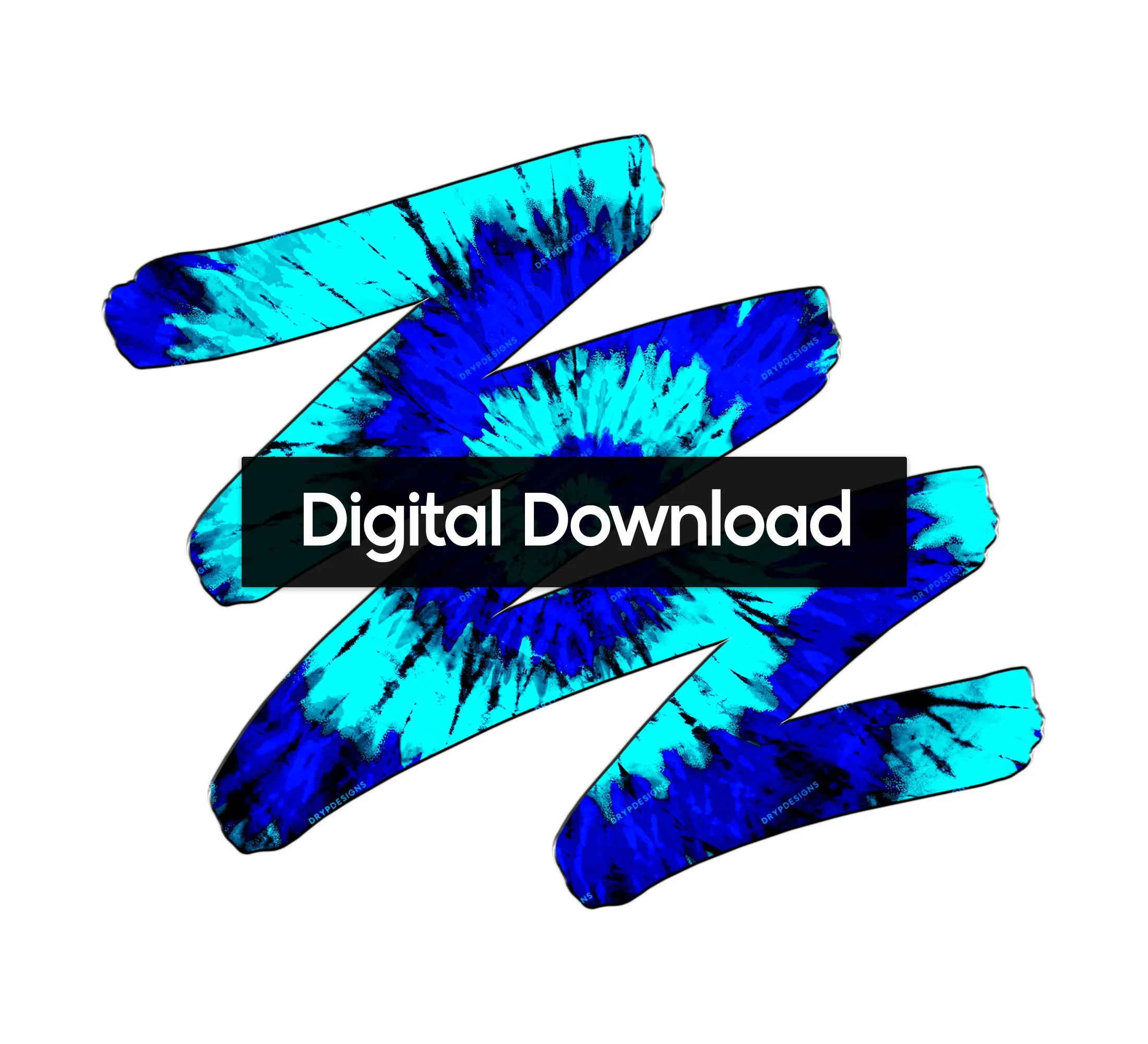 Blue Tiedye Digital Paper Background — drypdesigns