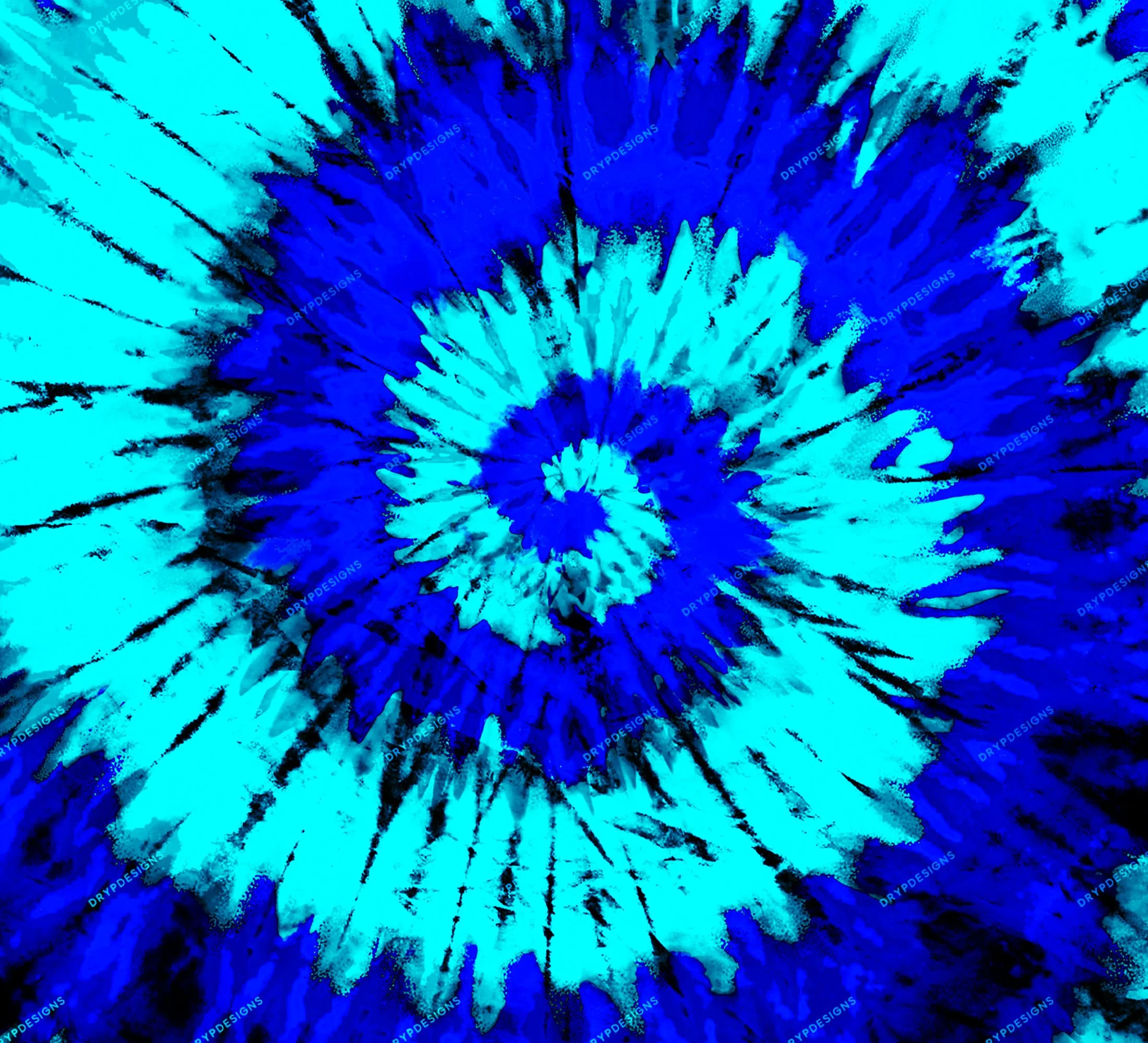 Blue Tiedye Digital Paper Background — drypdesigns