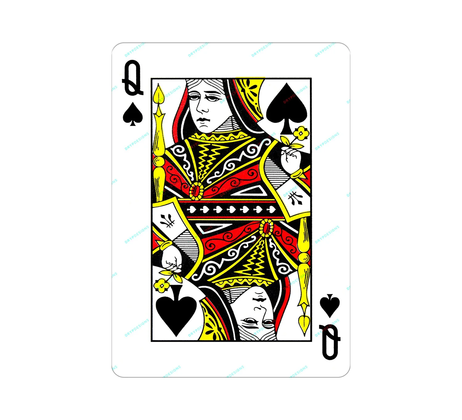 King And Queen Spades Card