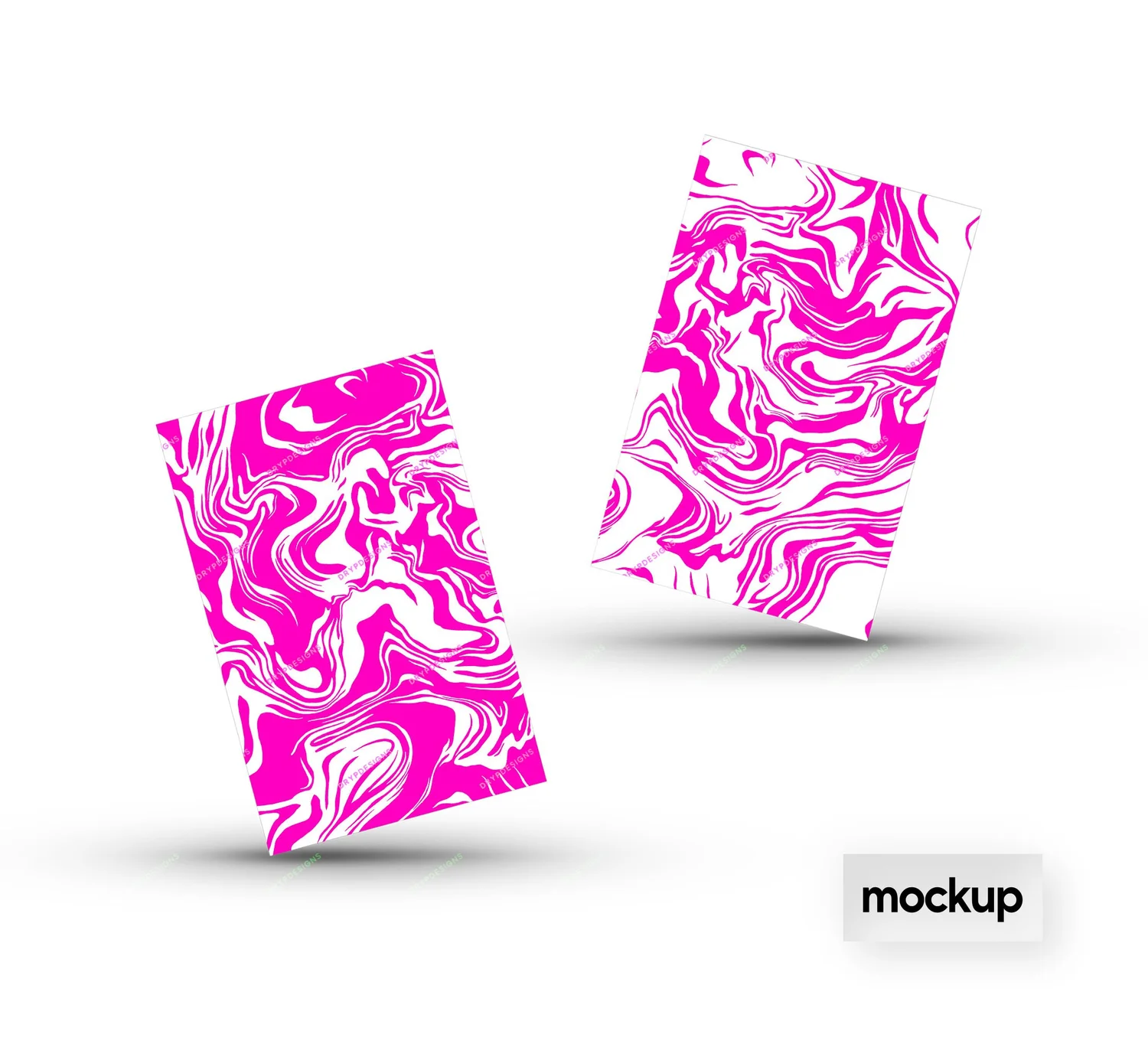 Pink Horizontal Swirl Design