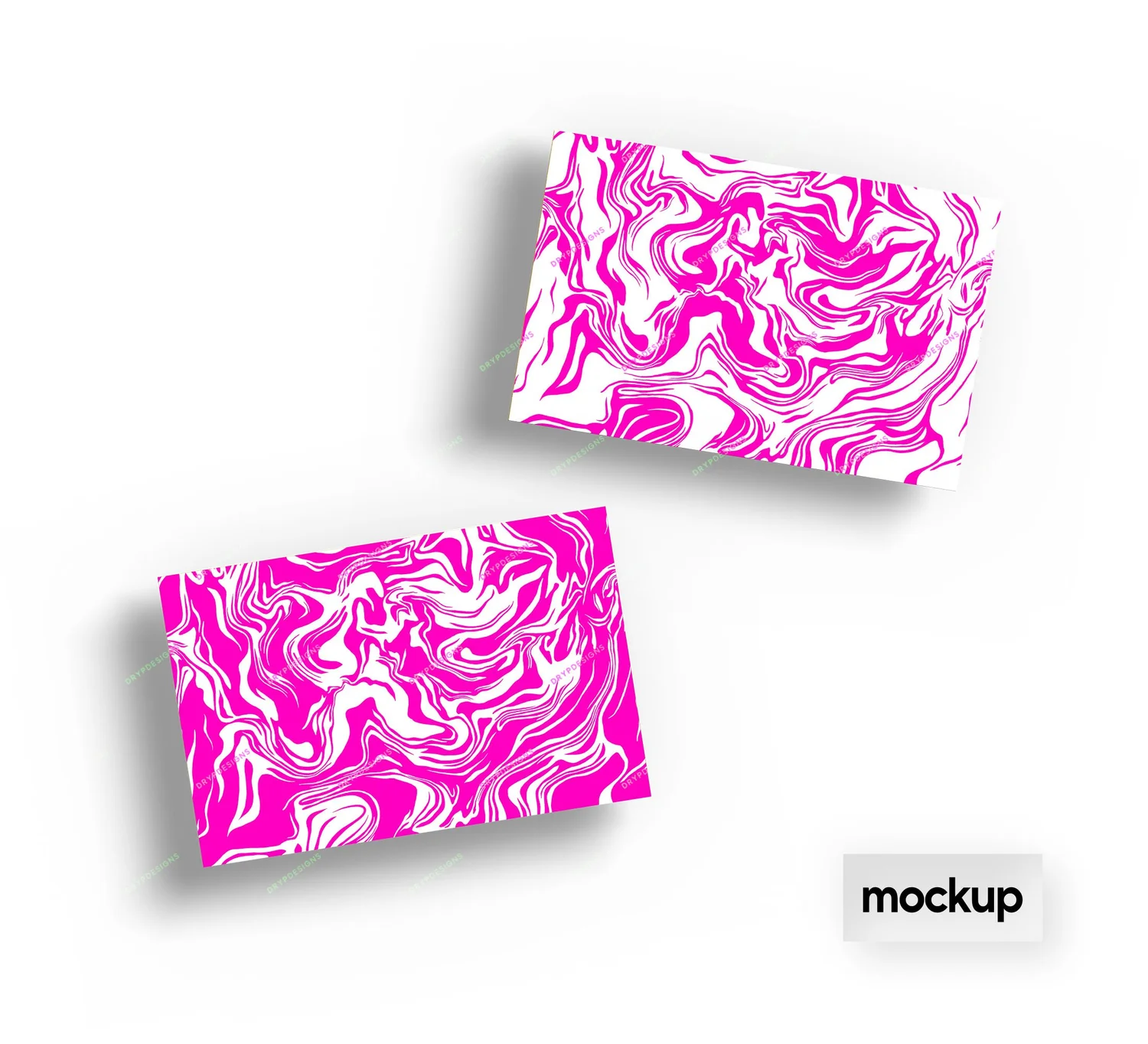 Pink Horizontal Swirl Design