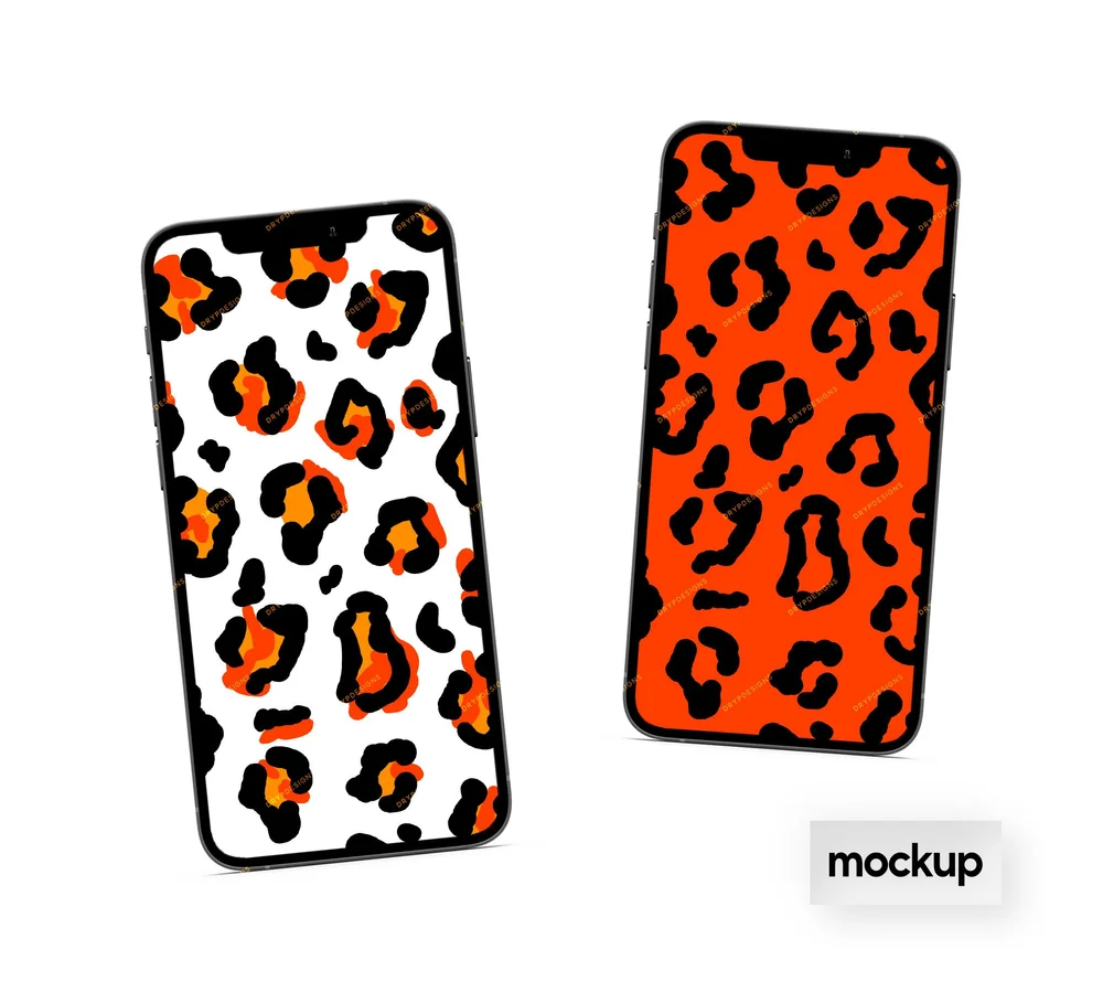 Red Leopard Print Seamless Background Texture — drypdesigns