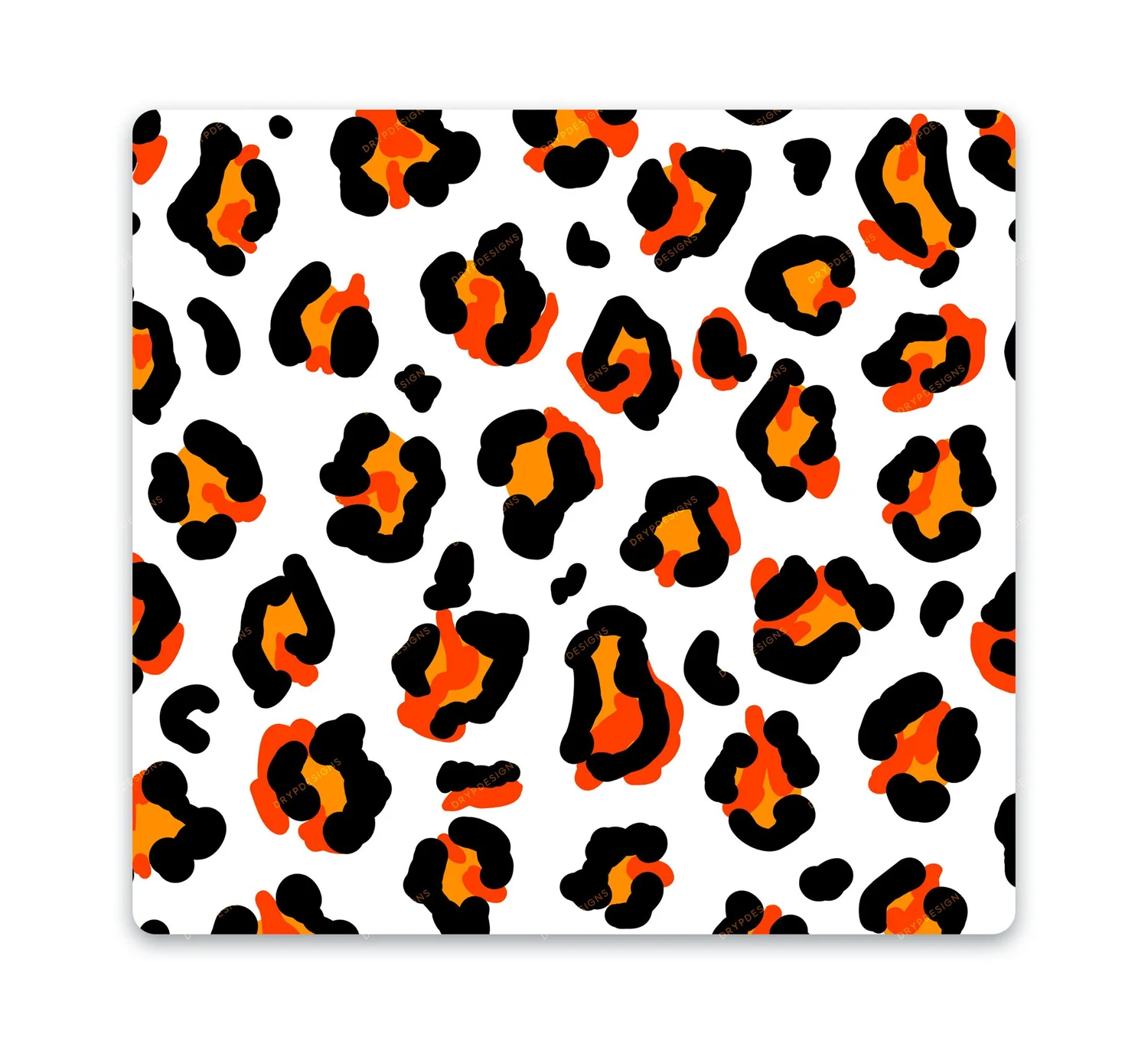 Red Leopard Print Seamless Background Texture — drypdesigns