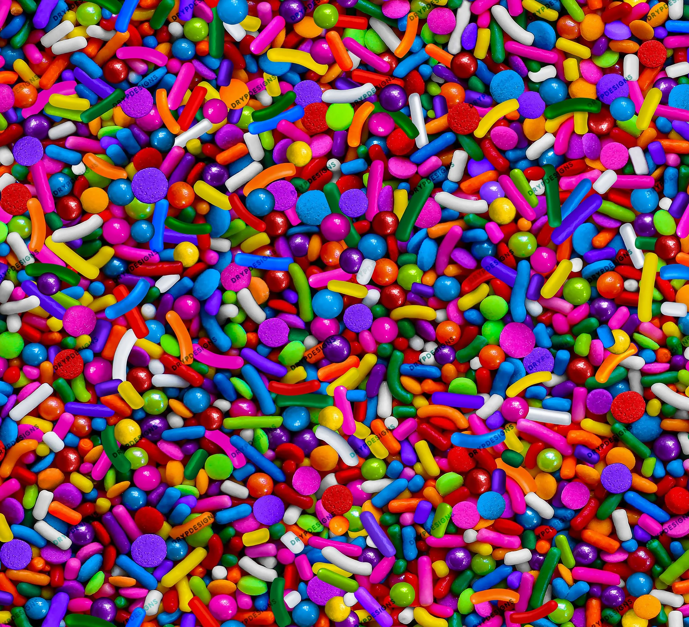 Rainbow Candy Sprinkles Digital Paper — drypdesigns