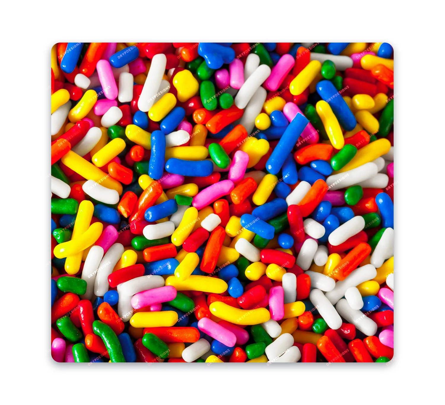 Rainbow Candy Sprinkles Seamless Background — drypdesigns