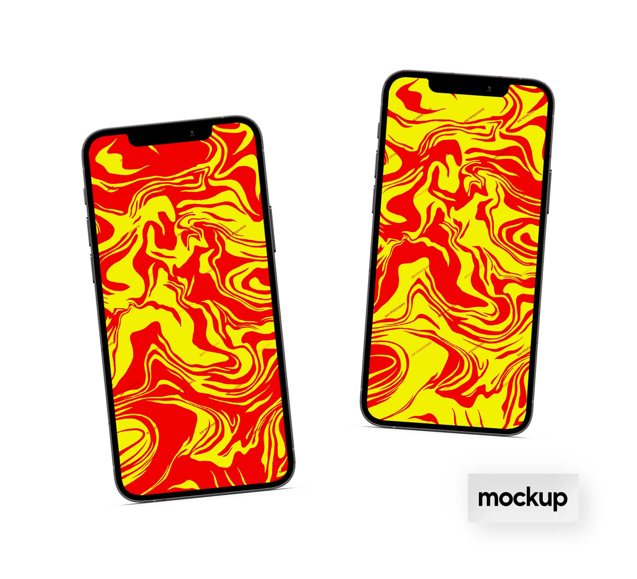 Black + Red Marble Swirl Seamless Background — drypdesigns