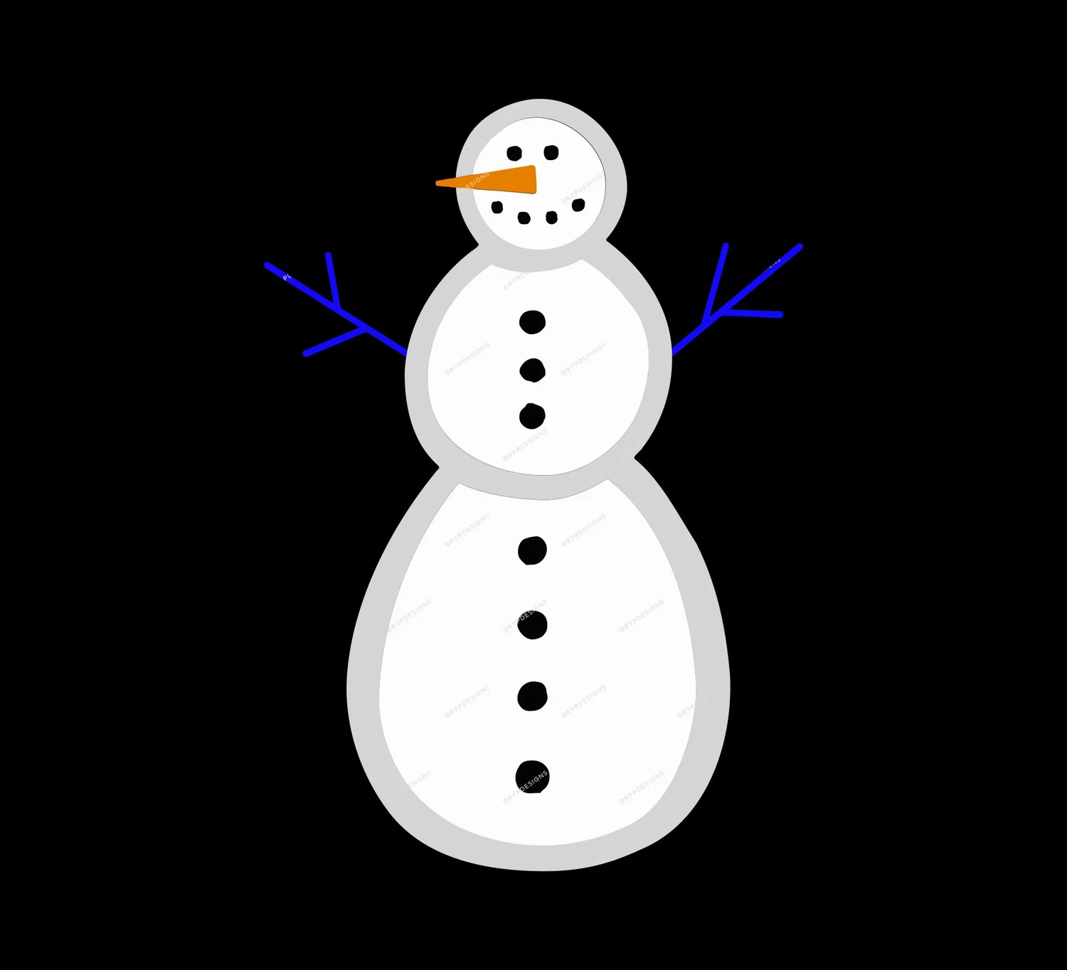 Cute Snowman Icon