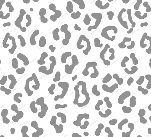 Black + White + Gray Leopard Print Seamless Pattern — drypdesigns