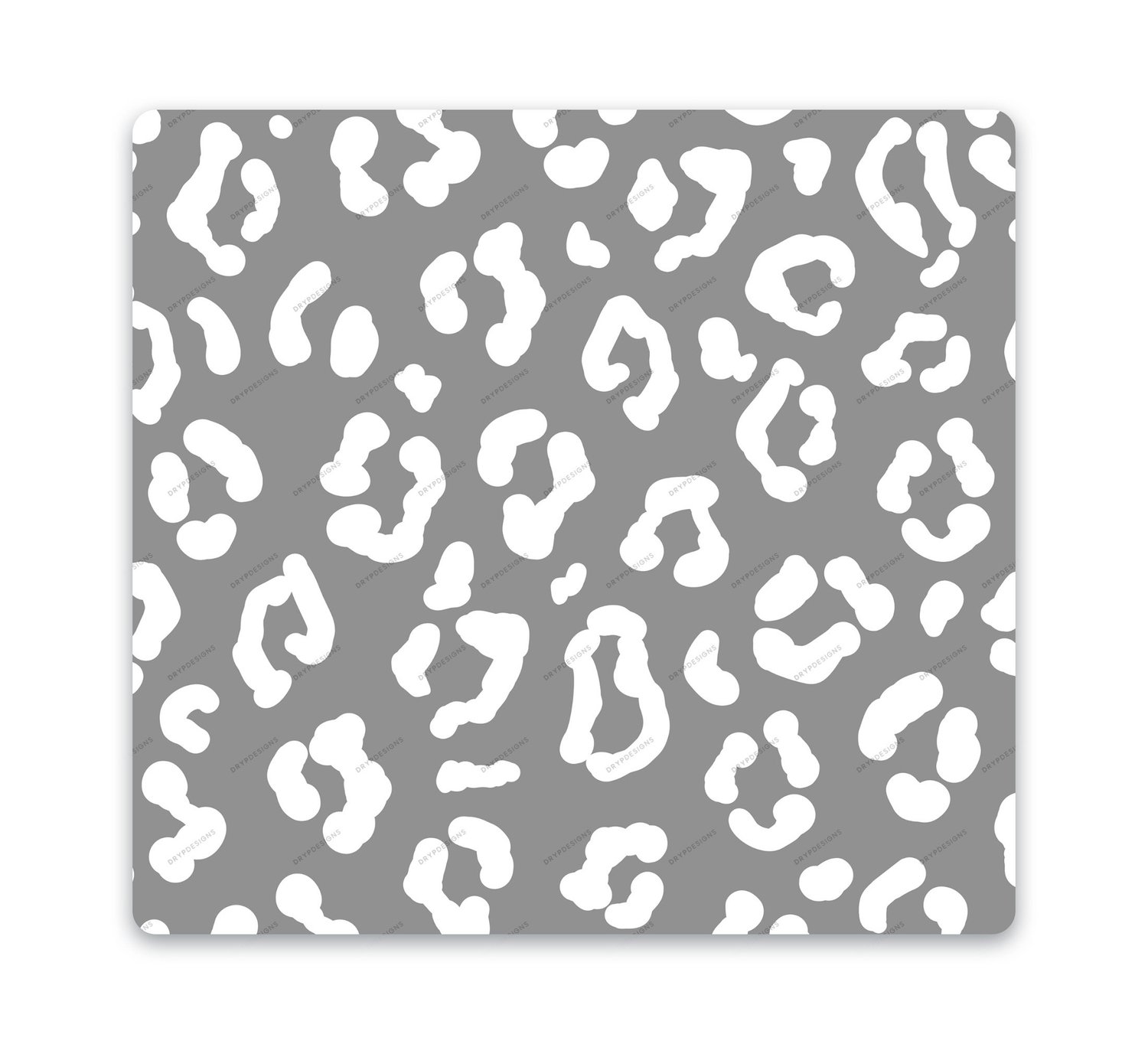 Black + White + Gray Leopard Print Seamless Pattern — drypdesigns
