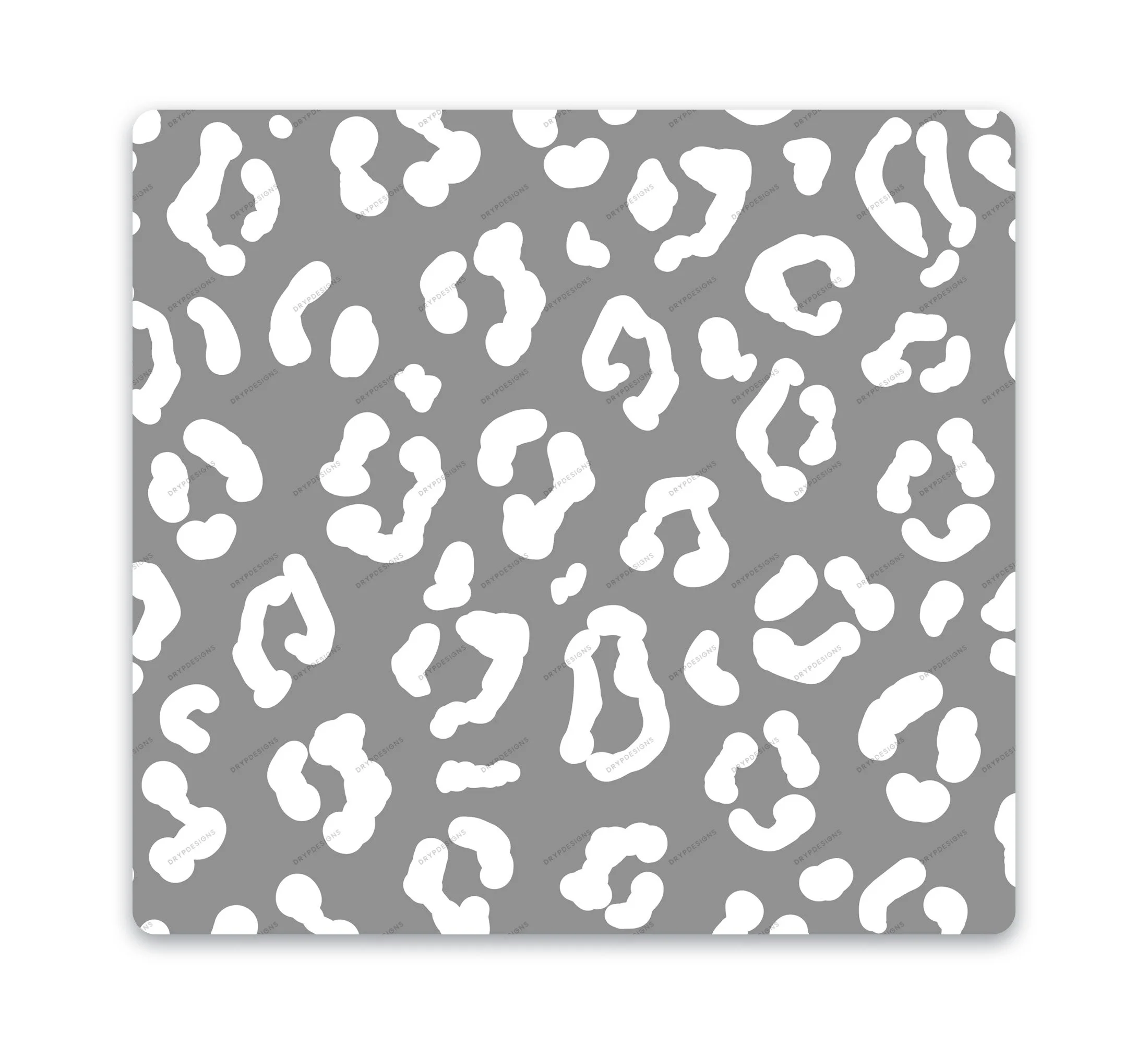 Black + White + Gray Leopard Print Seamless Pattern — drypdesigns
