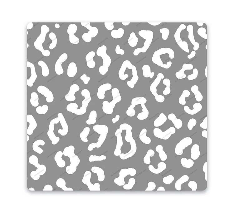Black + White + Gray Leopard Print Seamless Pattern — drypdesigns