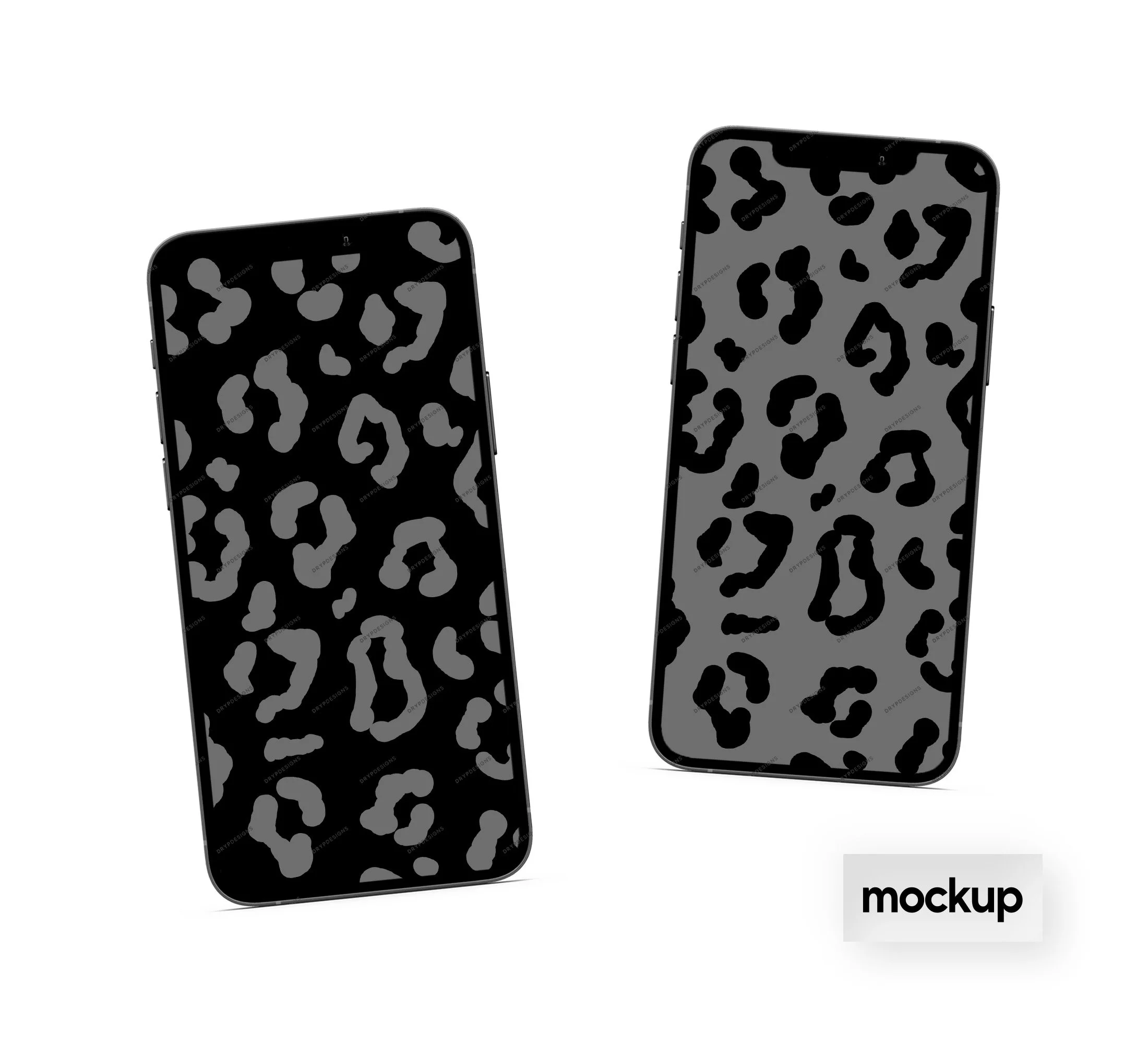 Red + White + Blue Leopard Print Seamless Background Pattern — drypdesigns